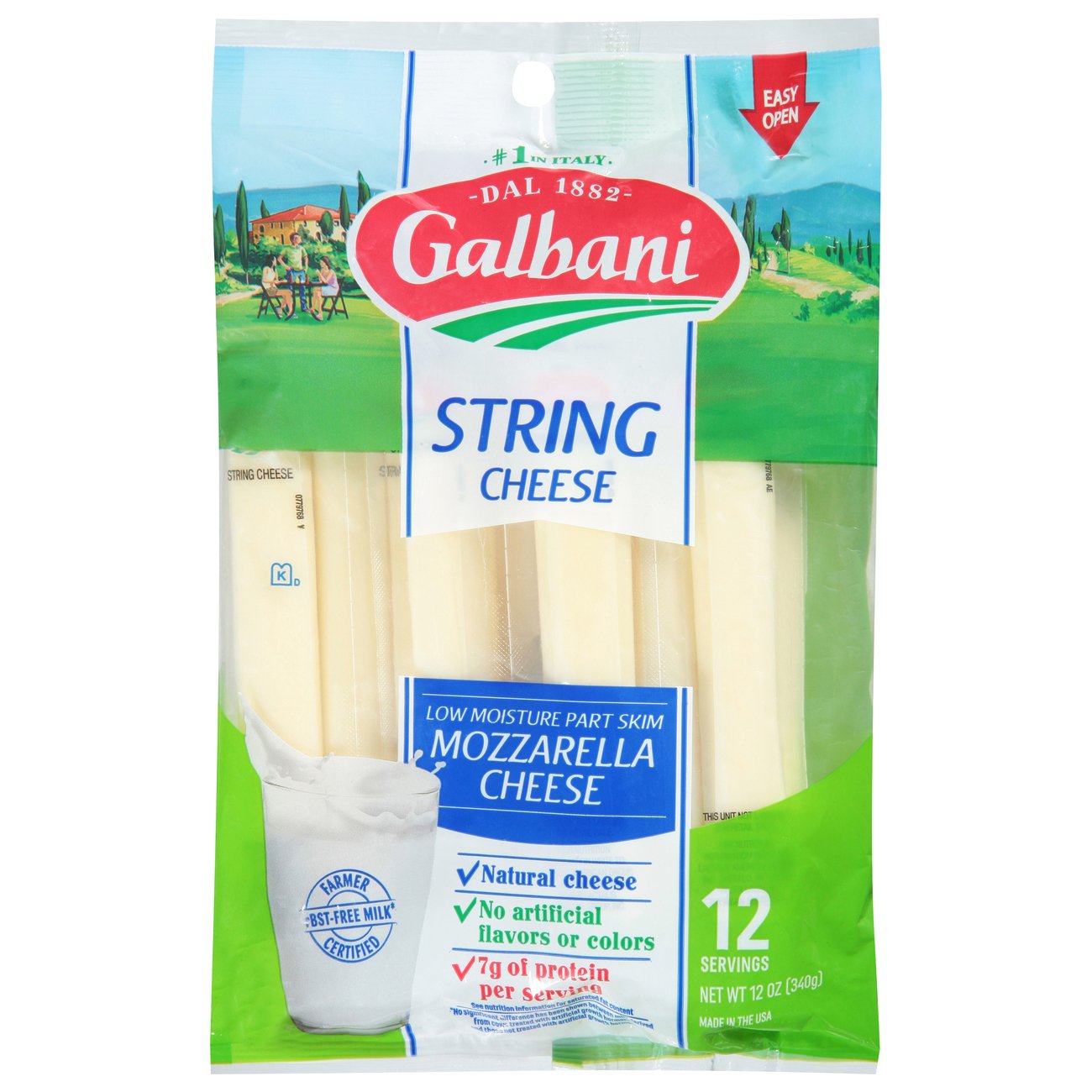 Galbani Low Moisture Part Skim Mozzarella String Cheese - Shop Cheese ...