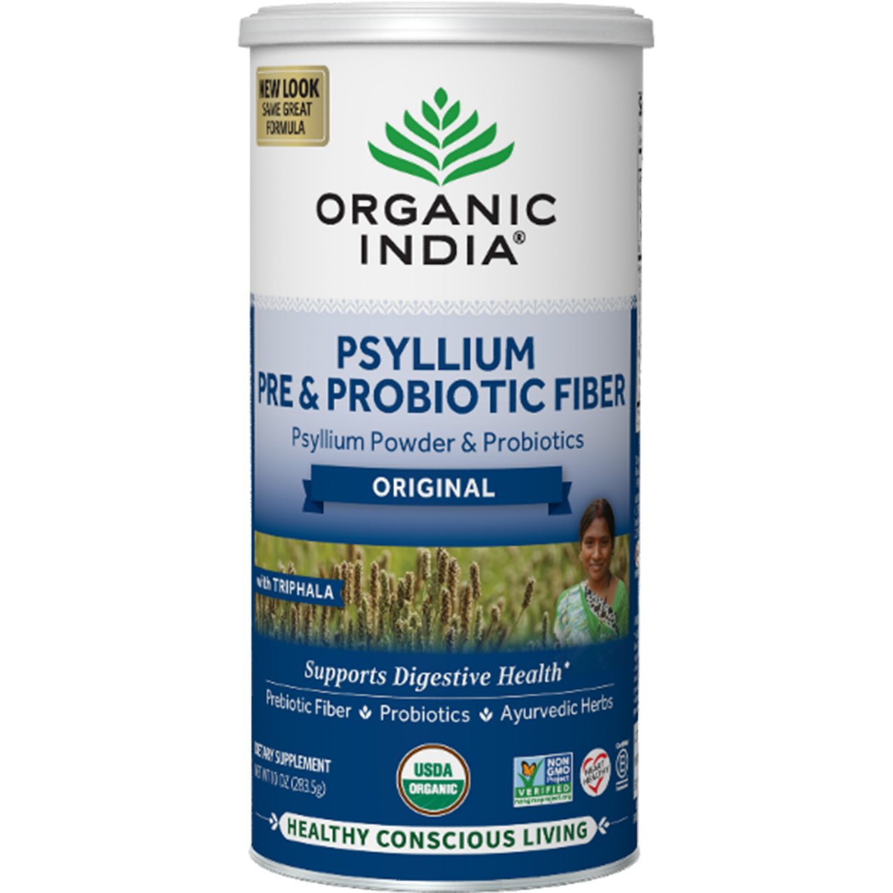 Organic India Psyllium Pre & Probiotic Fiber - Original - Shop Diet ...
