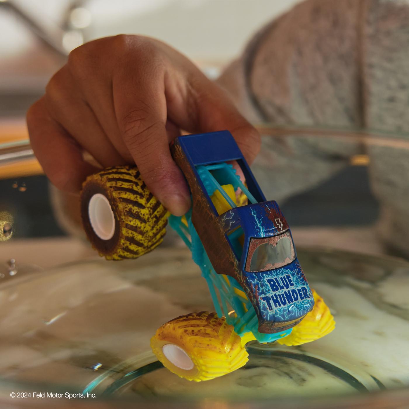 Monster Jam Mud Blasters Blue Thunder Truck - Shop Toy vehicles at H-E-B