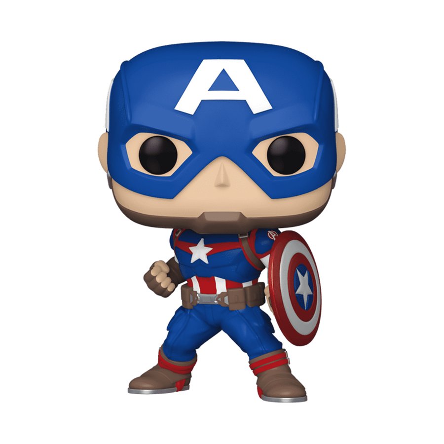 Funko Pop! Marvel New Classics Captain America Bobblehead - Shop Action ...