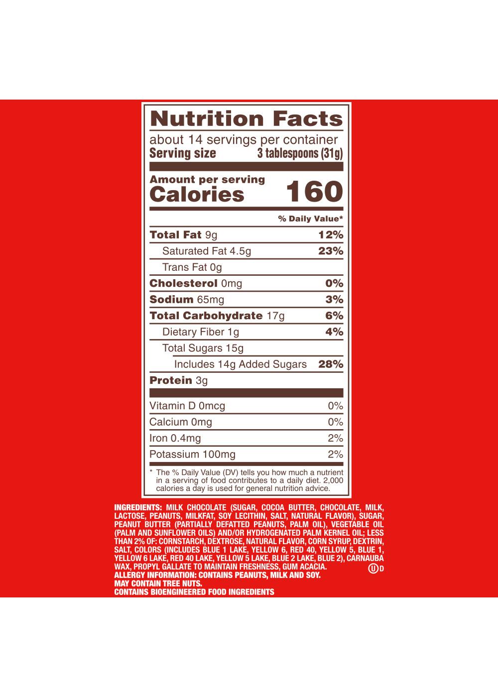 M&M'S Minis Peanut Butter Candy - Family Size - Shop Candy at H-E-B