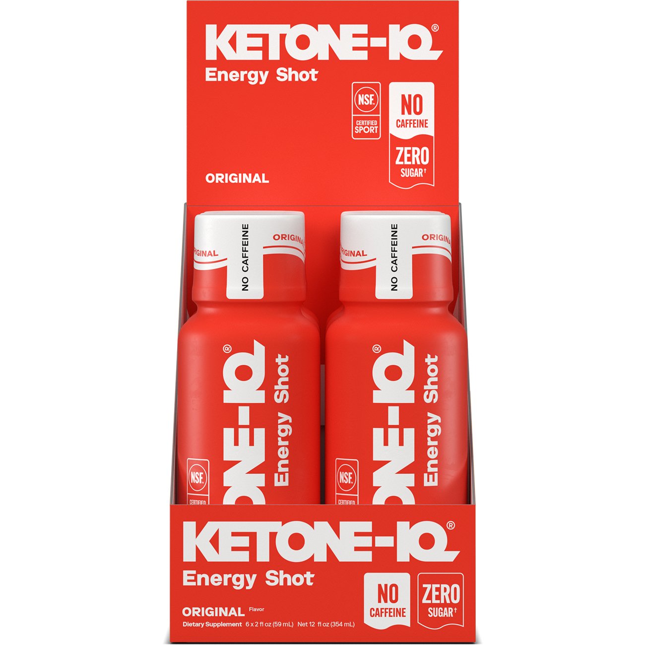 Ketone-IQ Zero Sugar Energy Shots 6 pk - No Caffeine Original - Shop Sports & energy drinks at H-E-B