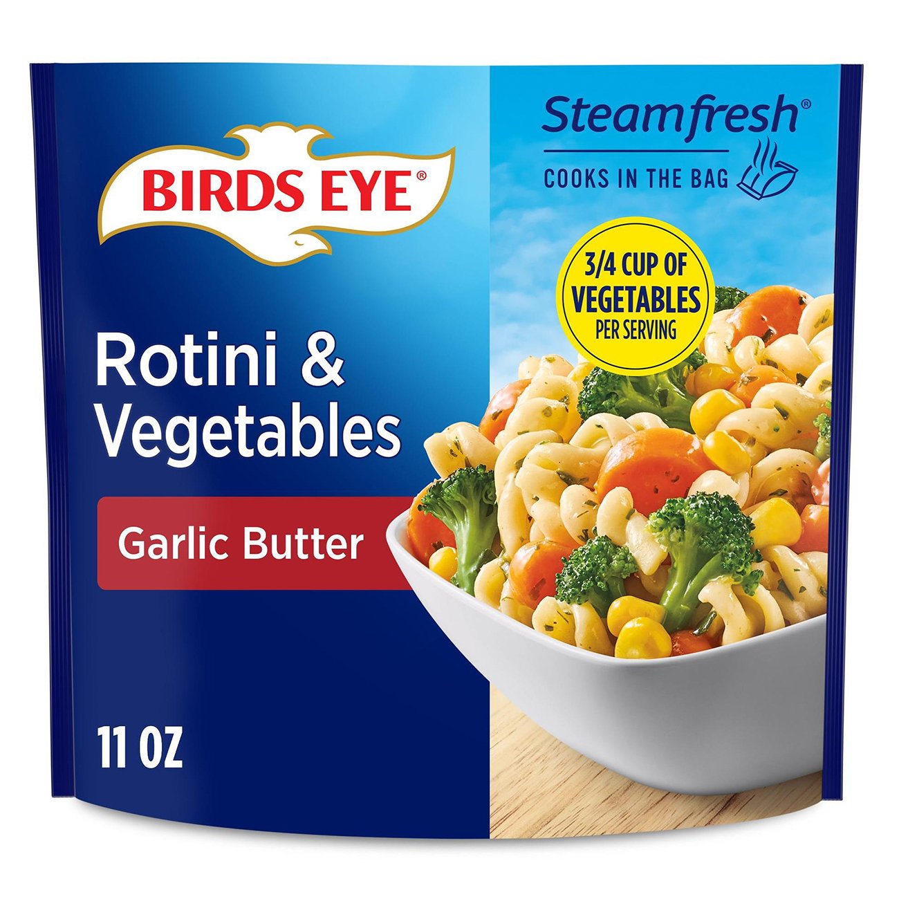 Birds Eye Steamfresh Rotini & Vegetables Garlic Butter - Shop Entrees ...