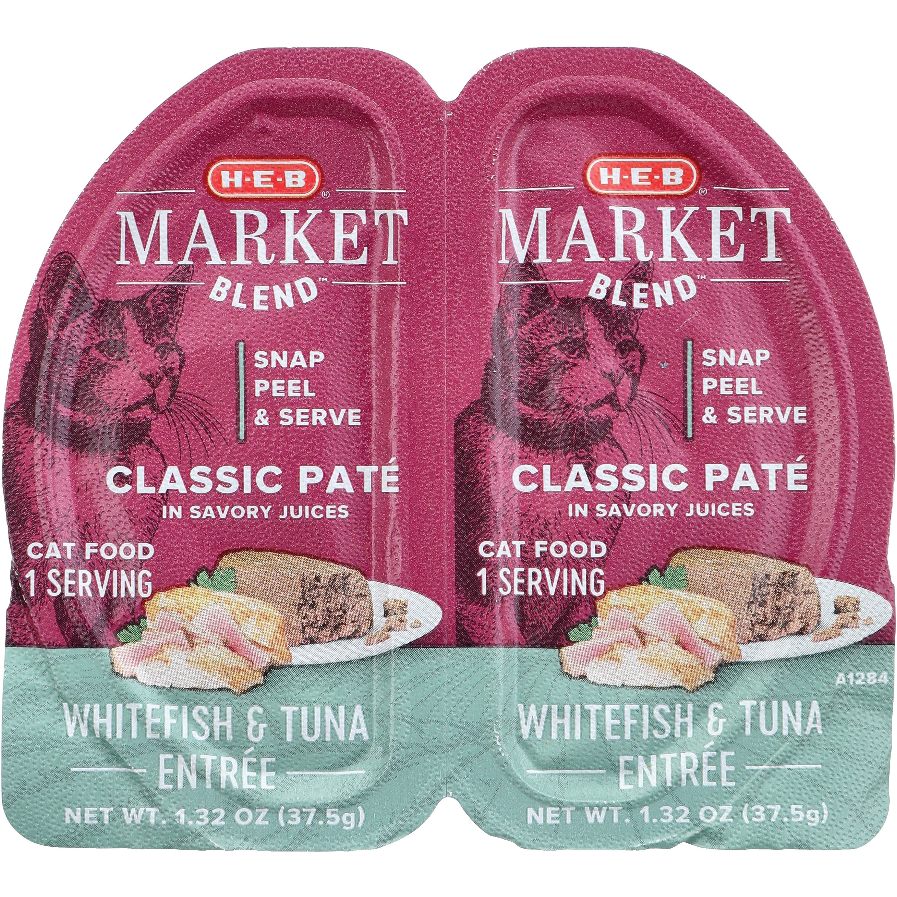 H-E-B Market Blend Split Cups Pate Wet Cat Food - Whitefish & Tuna ...