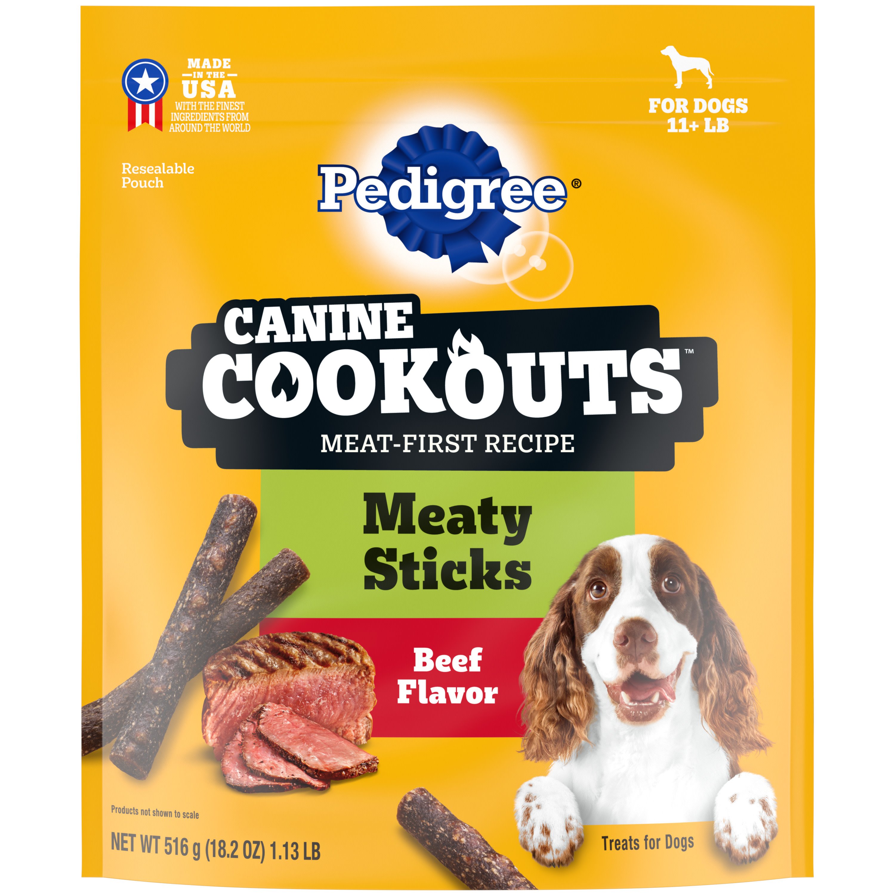 Pedigree Canine Cookouts Meaty Sticks Beef Flavor - Shop Soft & chewy ...