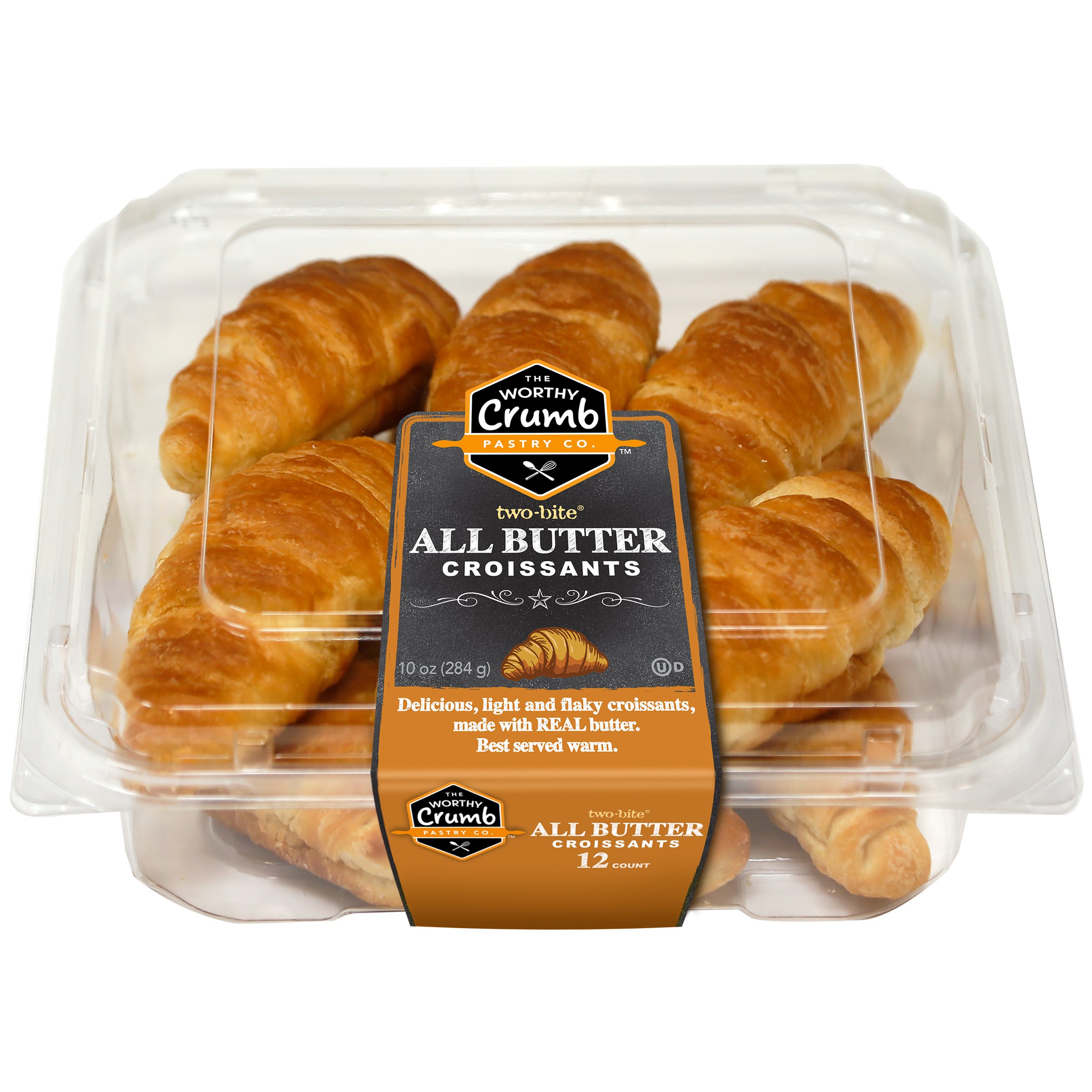 The Worthy Crumb Pastry Co. Two Bite All Butter Mini Croissants - Shop ...