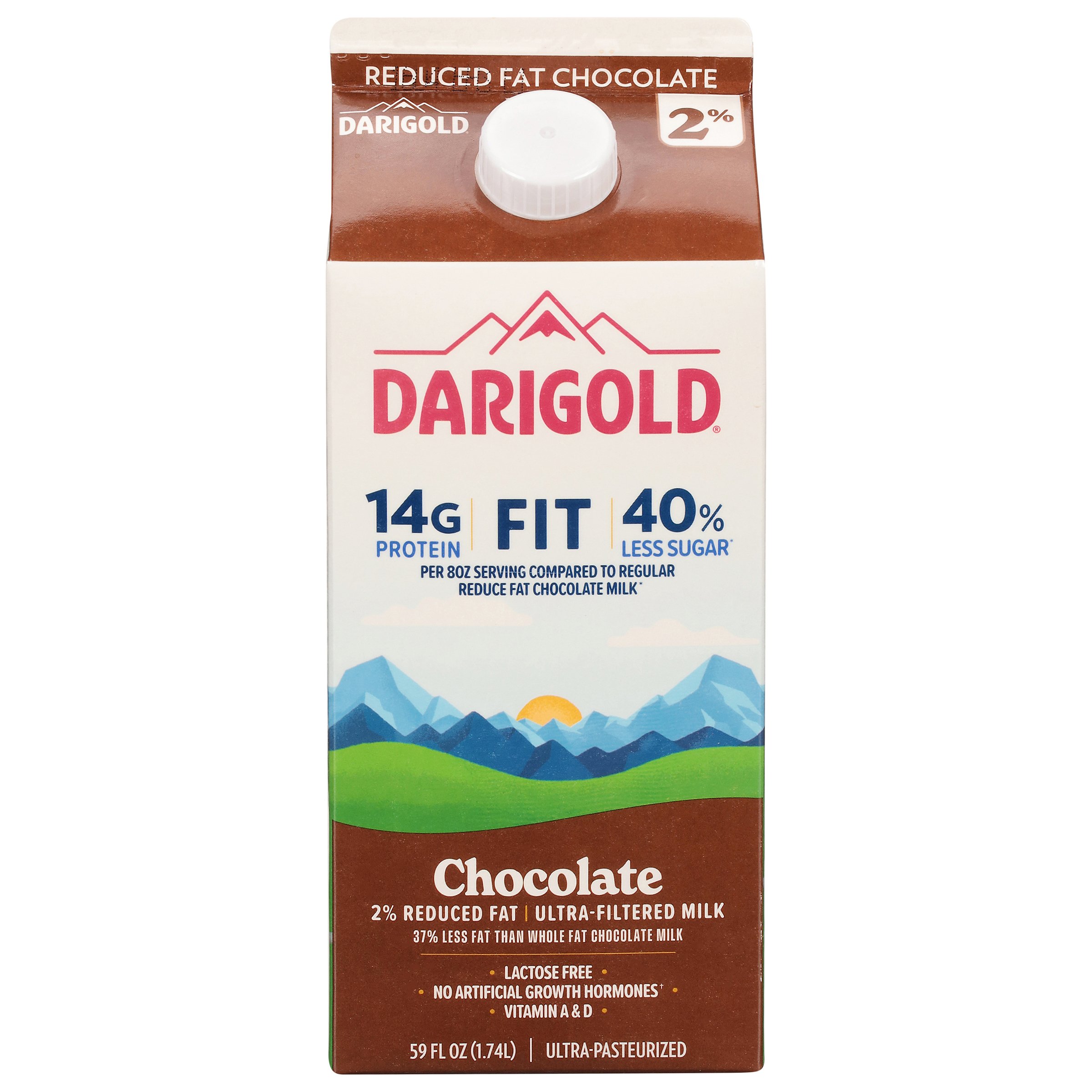 Darigold FIT Lactose Free Ultra-Filtered 2% Reduced Fat Chocolate Milk ...