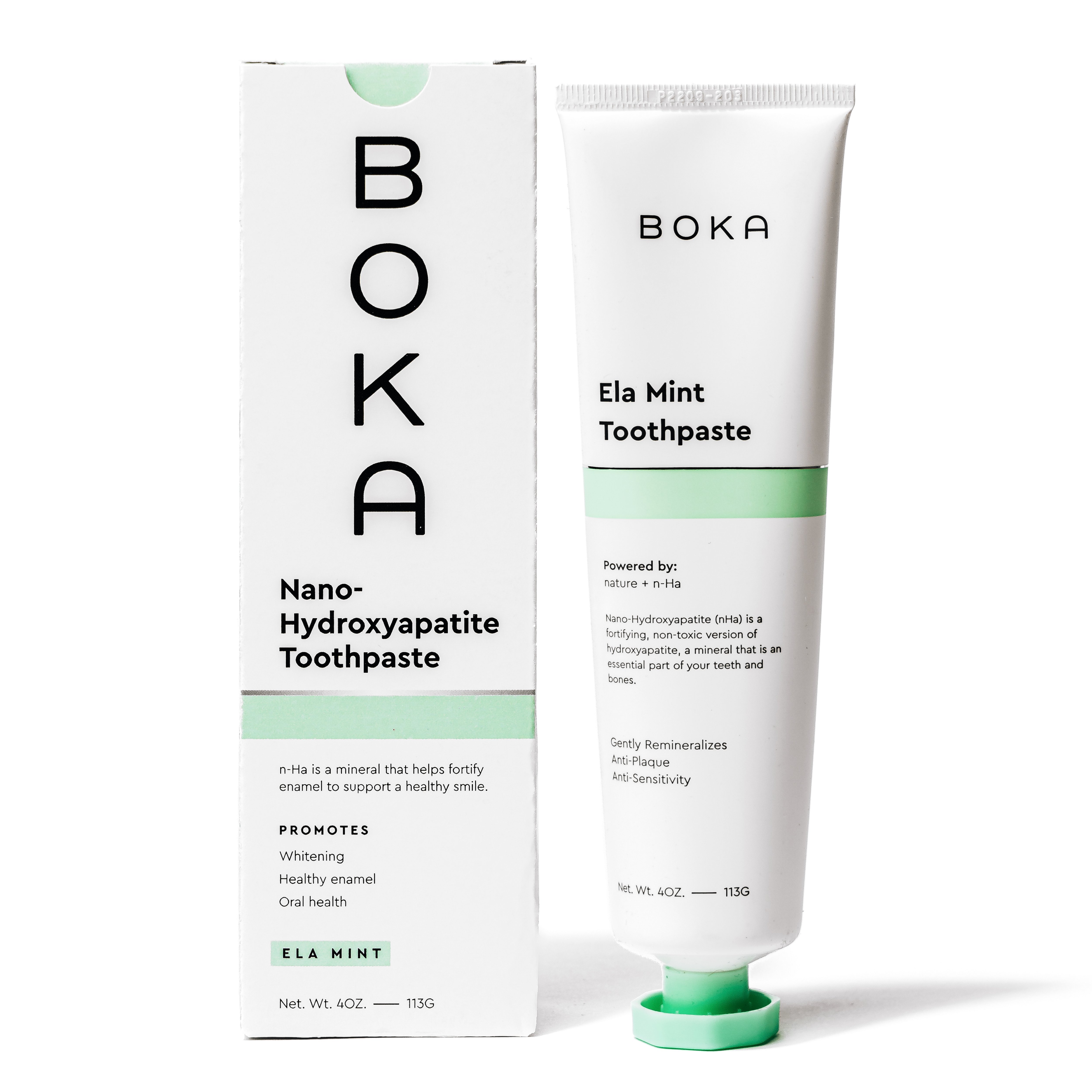 Boka Nano-Hydroxyapatite Toothpaste - Ela Mint - Shop Toothpaste at H-E-B