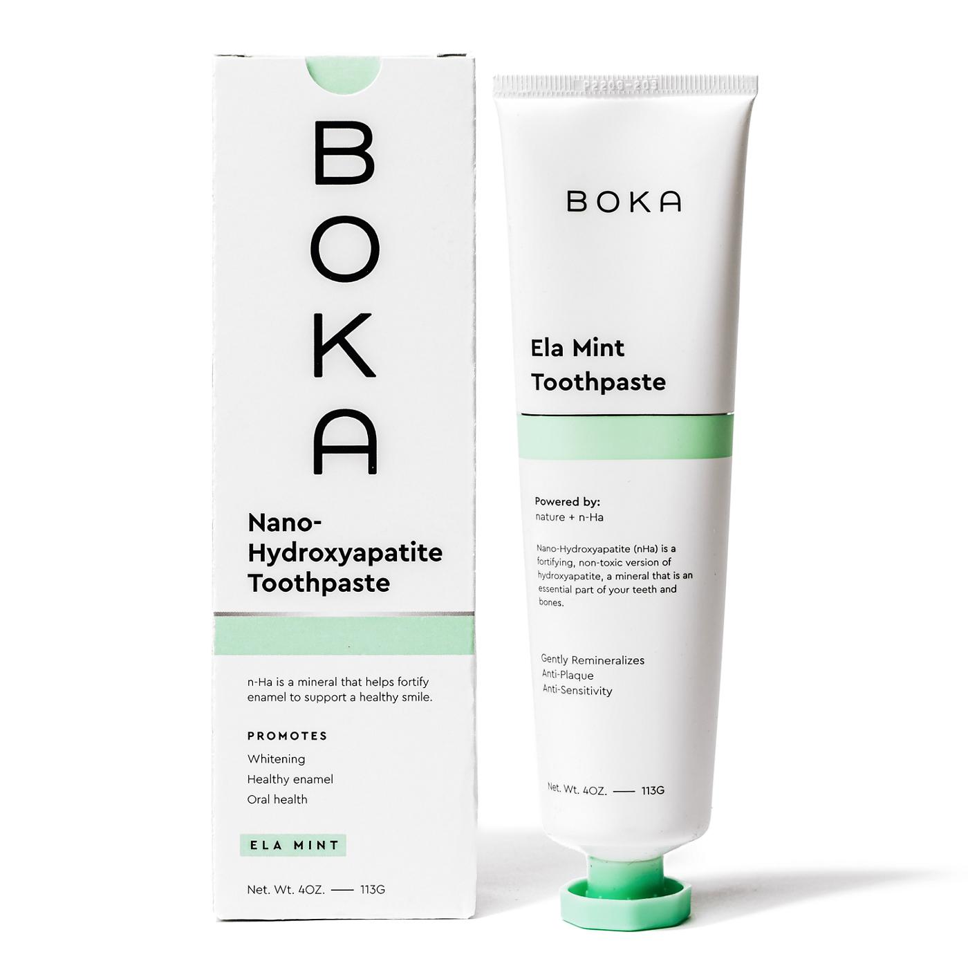 Boka Nano-Hydroxyapatite Toothpaste - Ela Mint - Shop Toothpaste at H-E-B