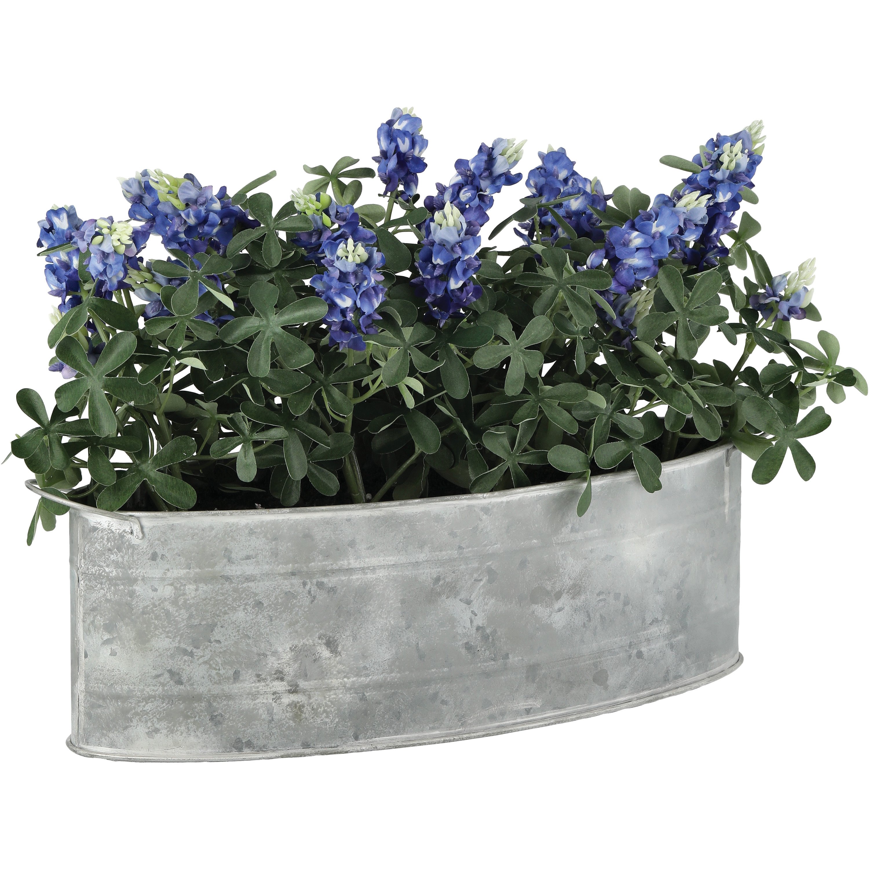 Haven + Key Faux Bluebonnet Plant in Tin Pot - Shop Seasonal decor at H-E-B