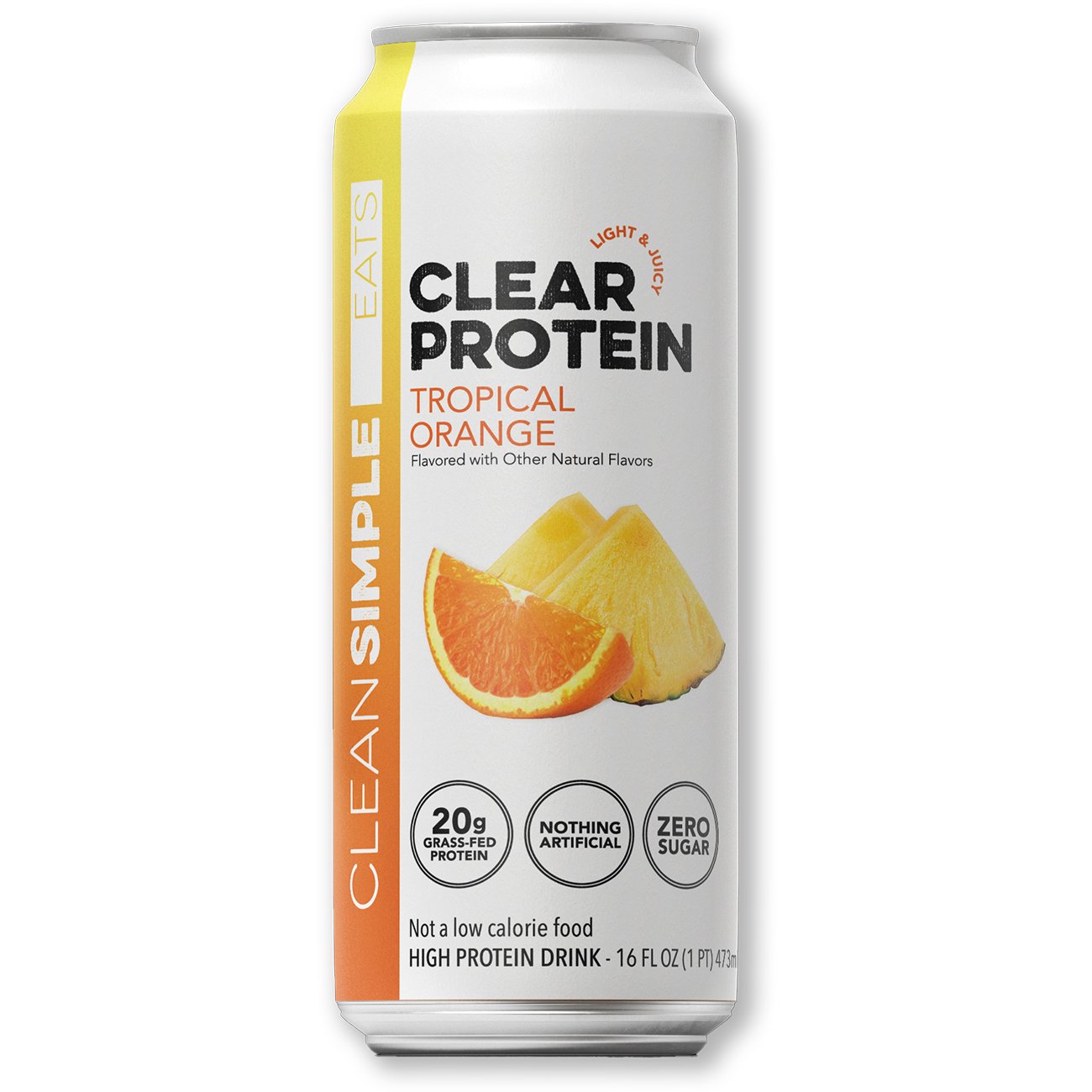 Clean Simple Eats Clear 20g Protein Drink - Tropical Orange - Shop Diet ...
