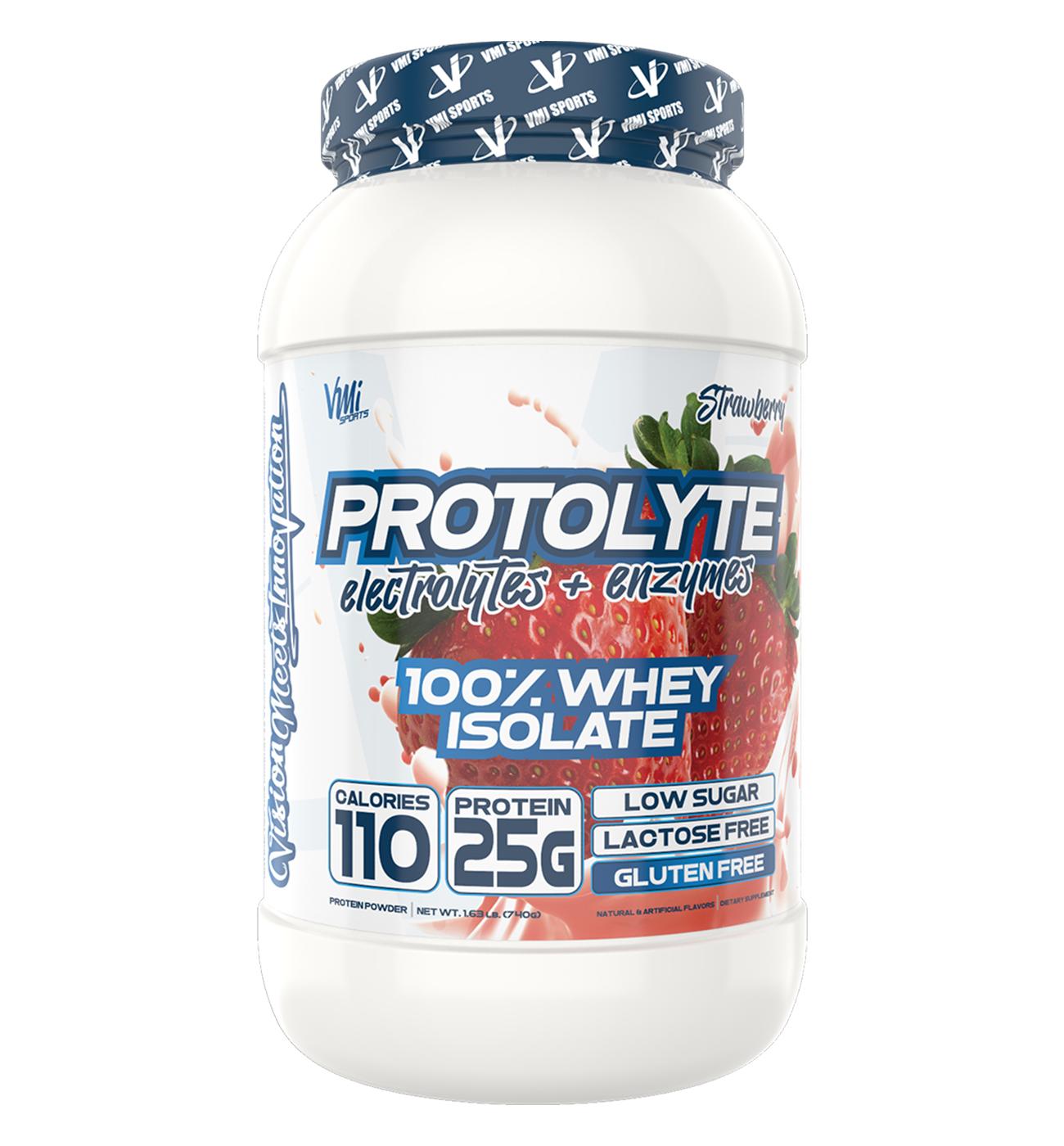 VMI Sports Protolyte 100% Whey Isolate Strawberry - Shop Diet & fitness ...