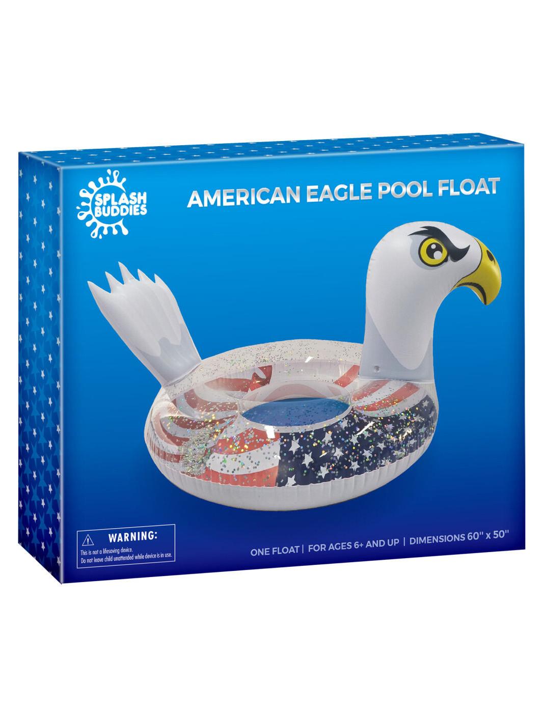 Splash Buddies American Eagle Inflatable Pool Float - Shop Floats at H-E-B