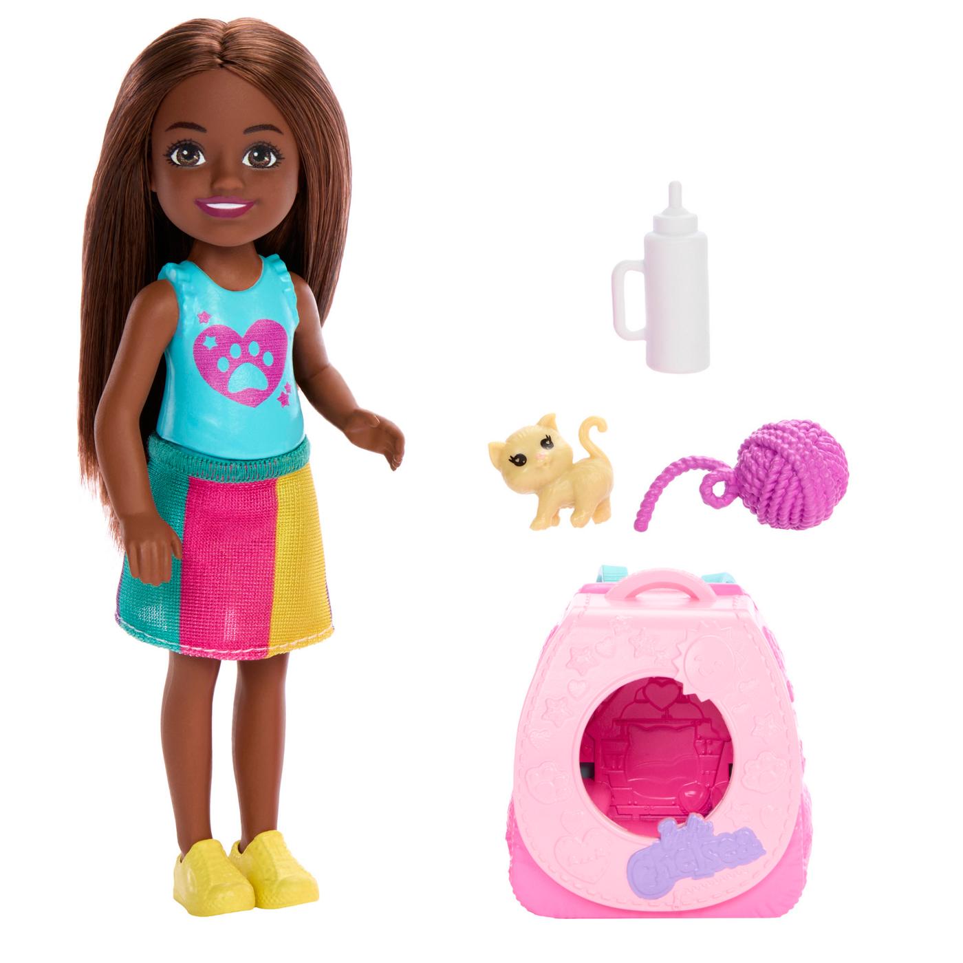Barbie Family & Friends Chelsea Kitty Backpack Doll - Shop Action ...