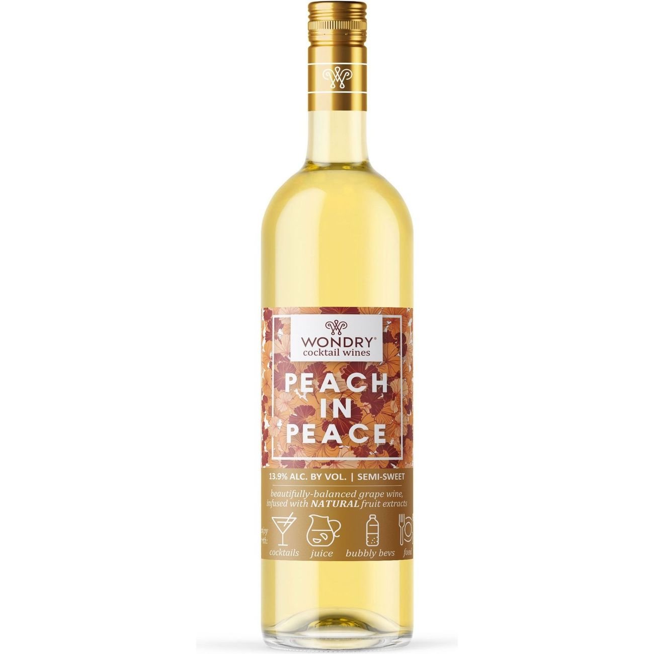 Wondry Organic Peach In Peace Wine Cocktail - Shop Wine at H-E-B