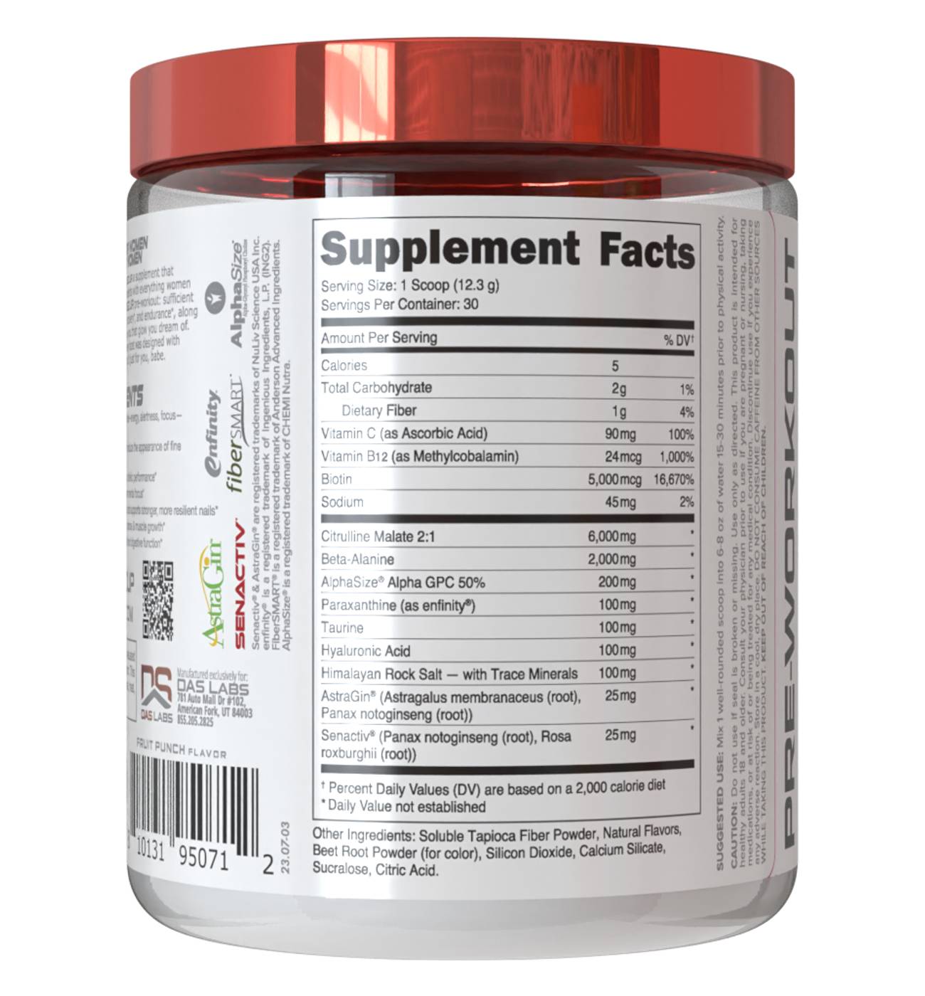 Bucked Up Babe Pre-Workout - Fruit Punch - Shop Diet & fitness at H-E-B