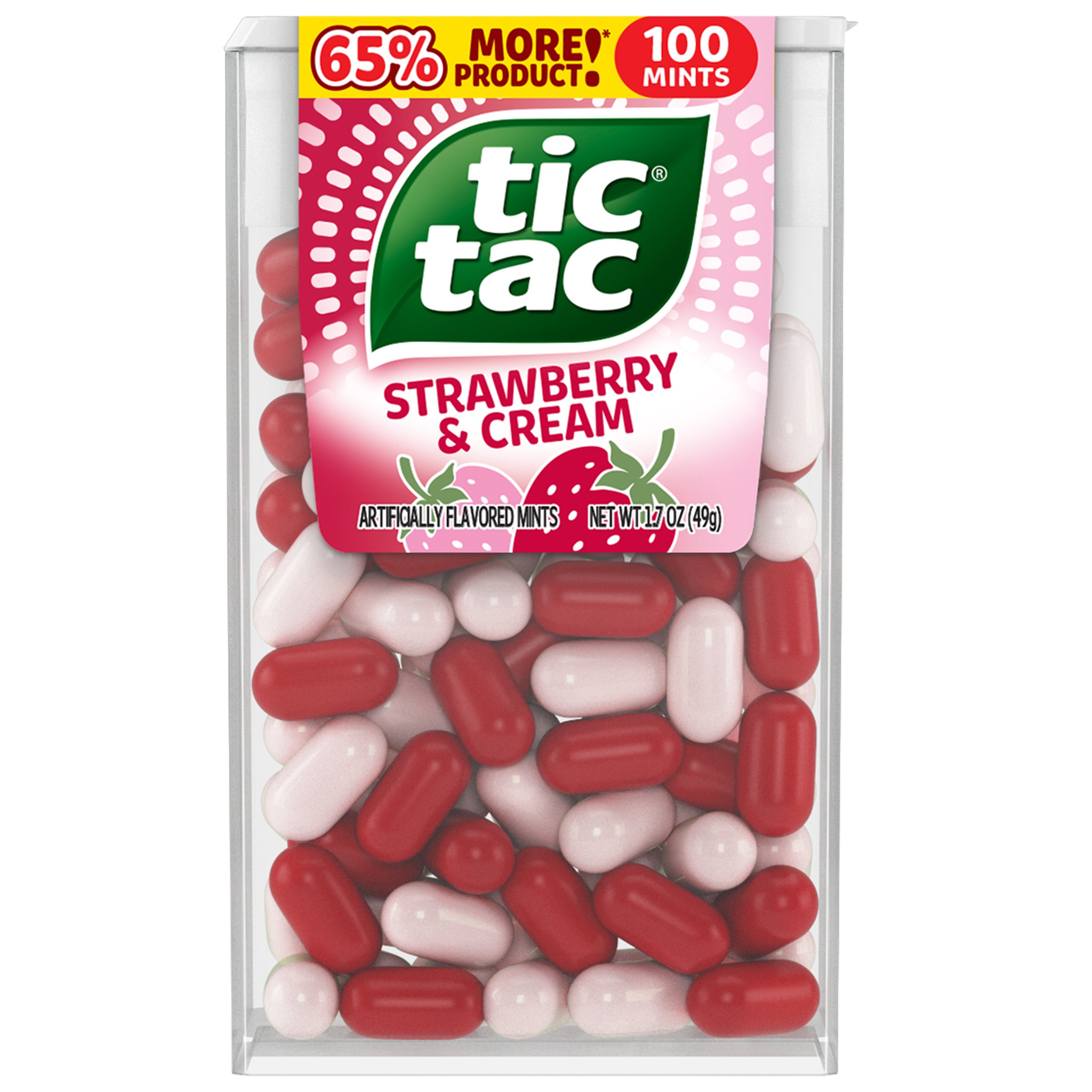Tic Tac Strawberry & Cream Mints - Shop Gum & mints at H-E-B