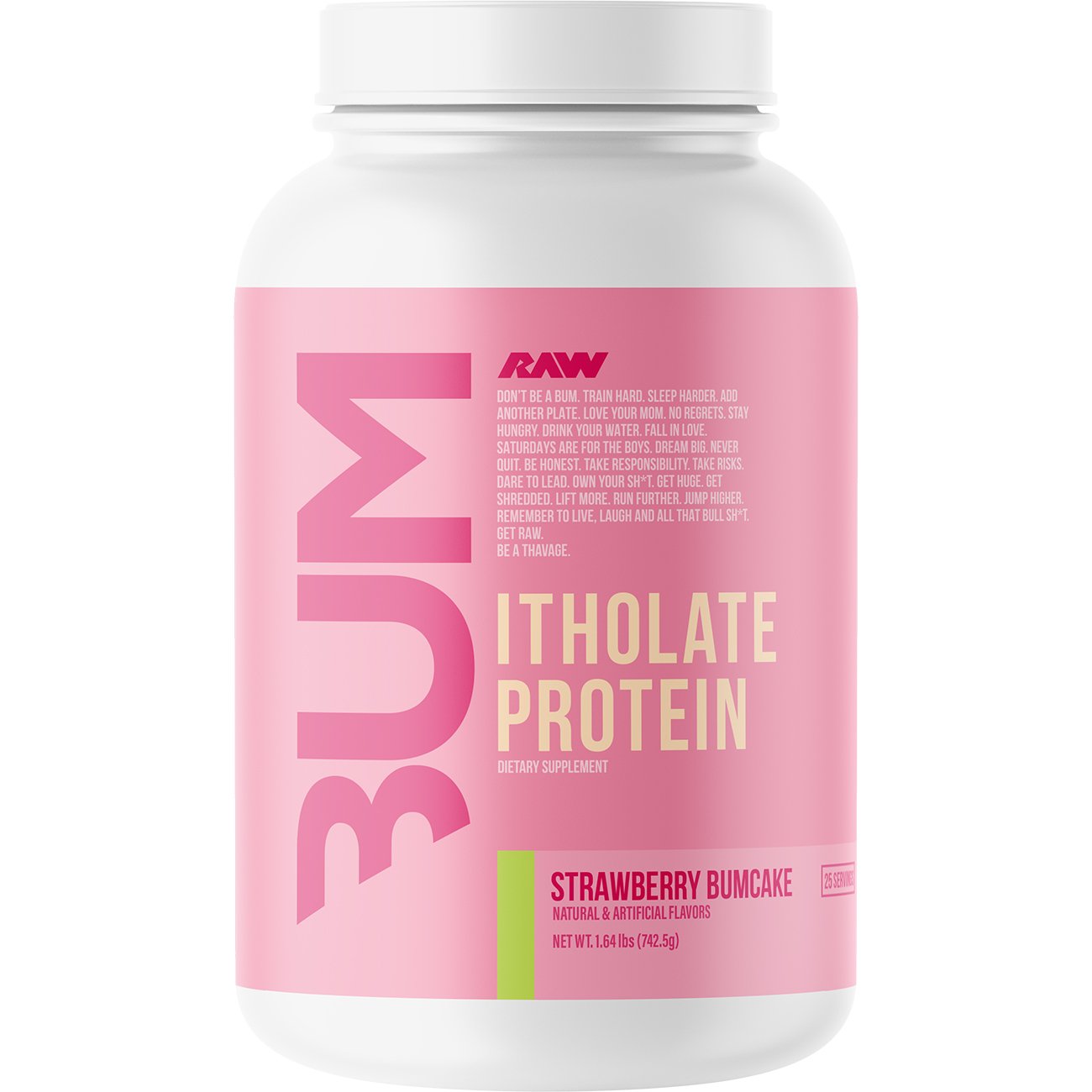 Raw Cbum Itholate Protein - Strawberry Bumcake - Shop Diet & fitness at ...