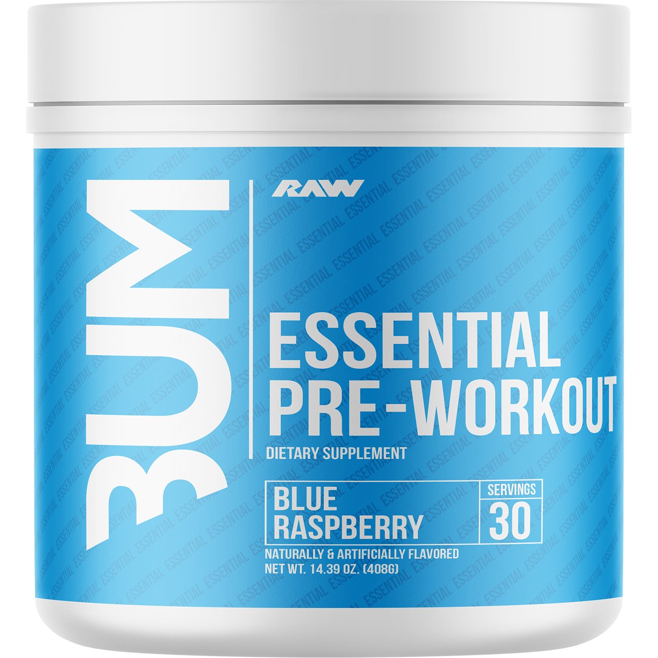 Raw Bum Essential Pre-Workout - Blue Raspberry - Shop Diet & fitness at H-E-B