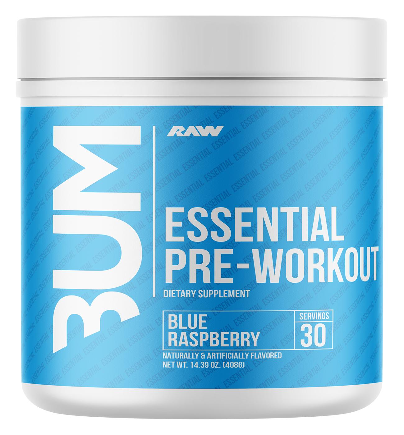 Raw Bum Essential Pre-Workout - Blue Raspberry - Shop Diet & fitness at ...