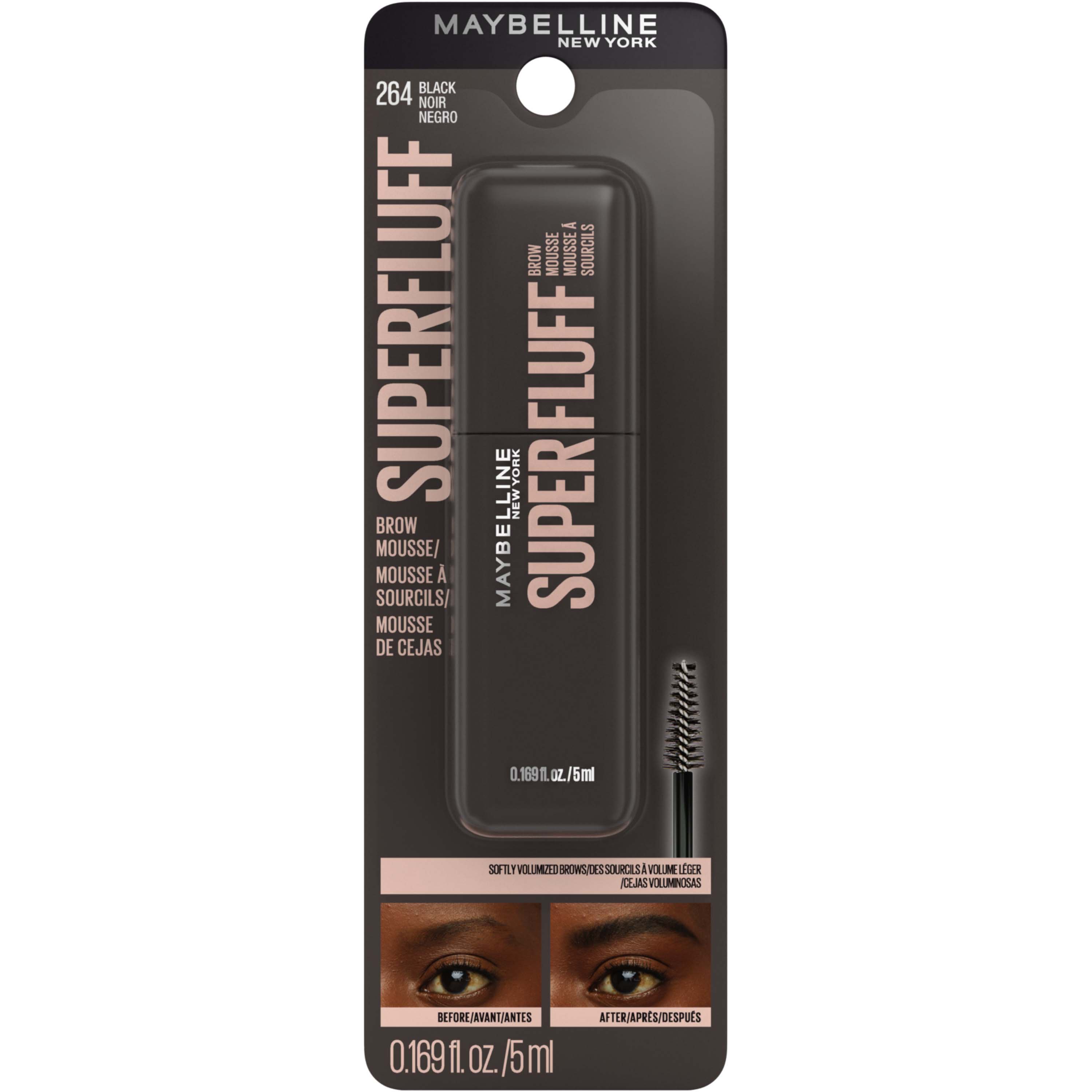 Maybelline SuperFluff Brow Mousse - 264 Black - Shop Brow pencils ...