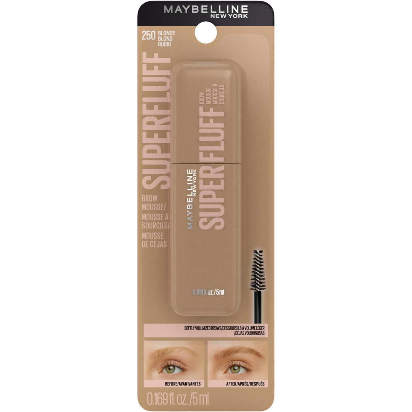 Maybelline SuperFluff Brow Mousse - 250 Blonde - Shop Brow pencils ...