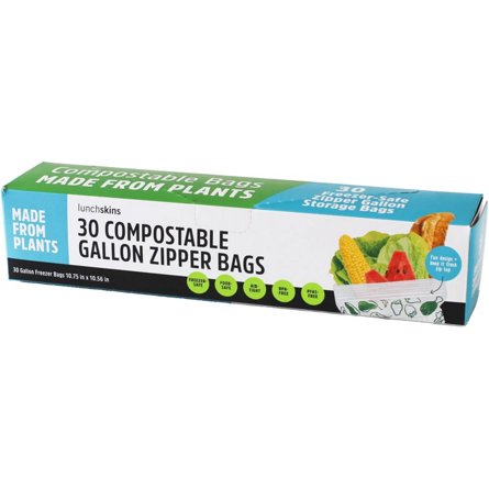 Lunchskins Compostable Gallon Zipper Bags, 30 ct | Central Market ...