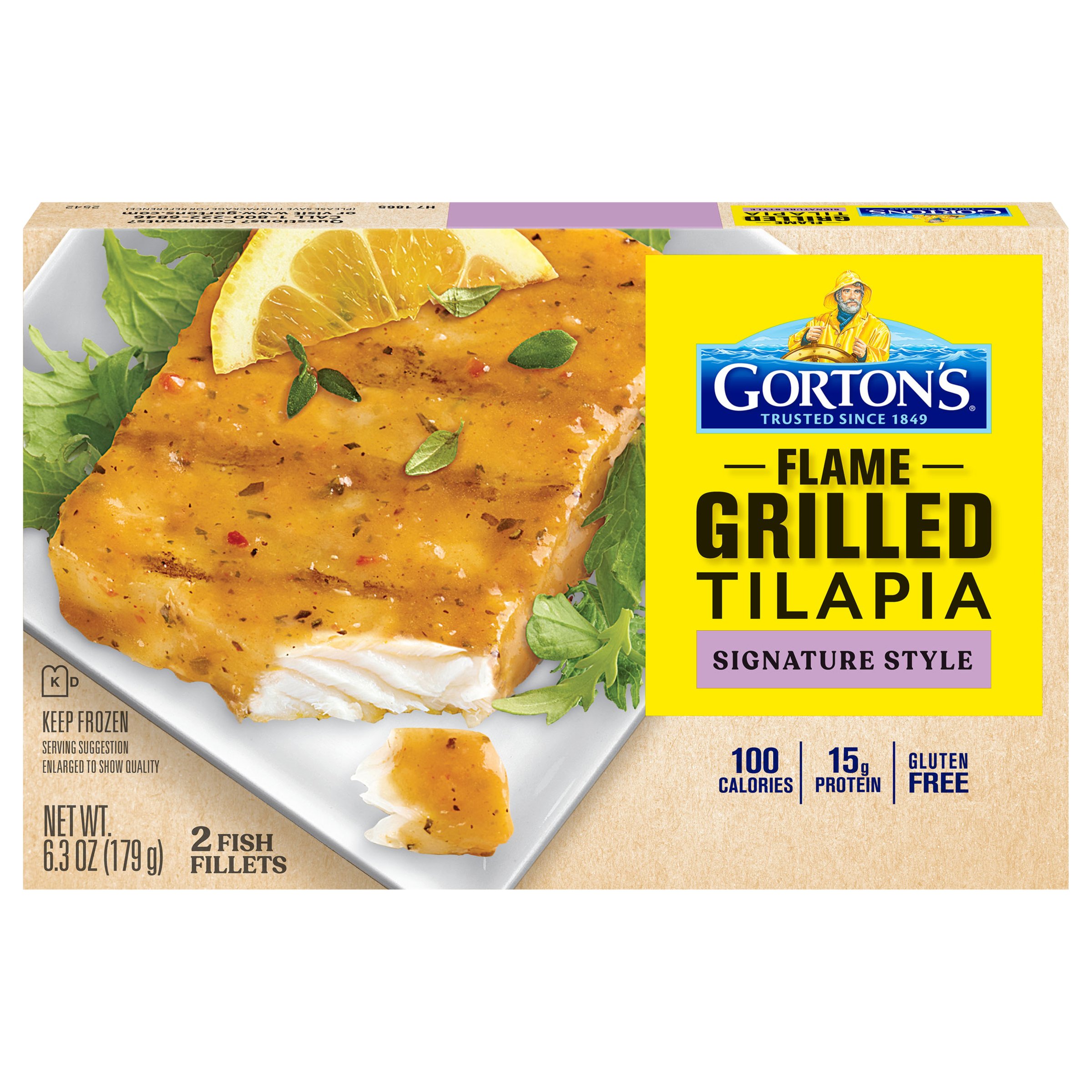 Gorton's Signature Flame Grilled Tilapia Fillets - Shop Fish at H-E-B