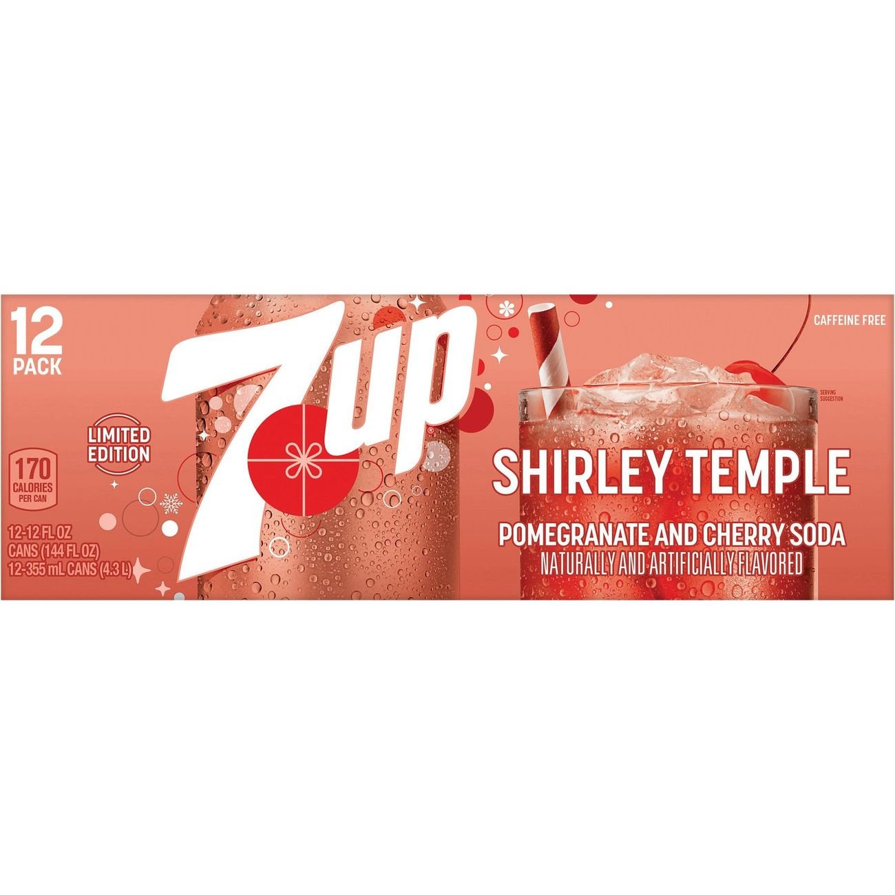 7UP Shirley Temple 12 pk Cans - Shop Soda at H-E-B
