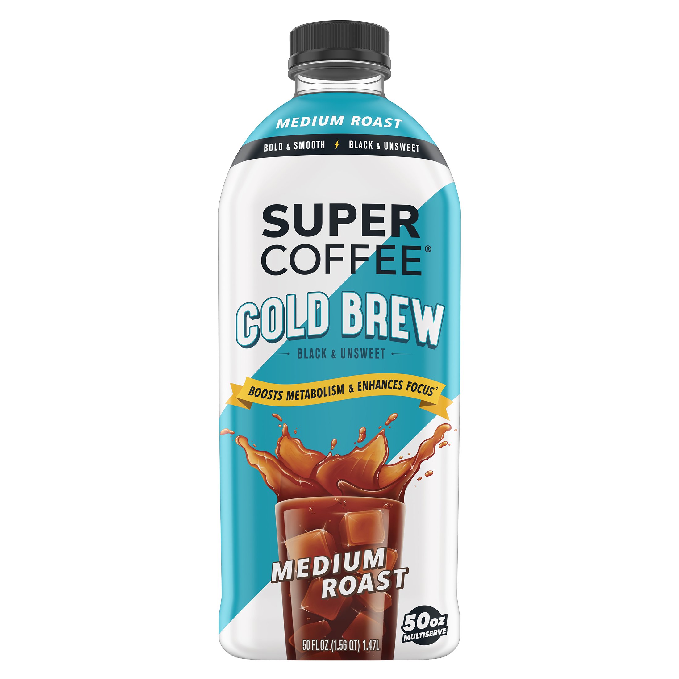 Super Coffee Medium Roast Cold Brew Coffee - Black & Unsweet - Shop ...