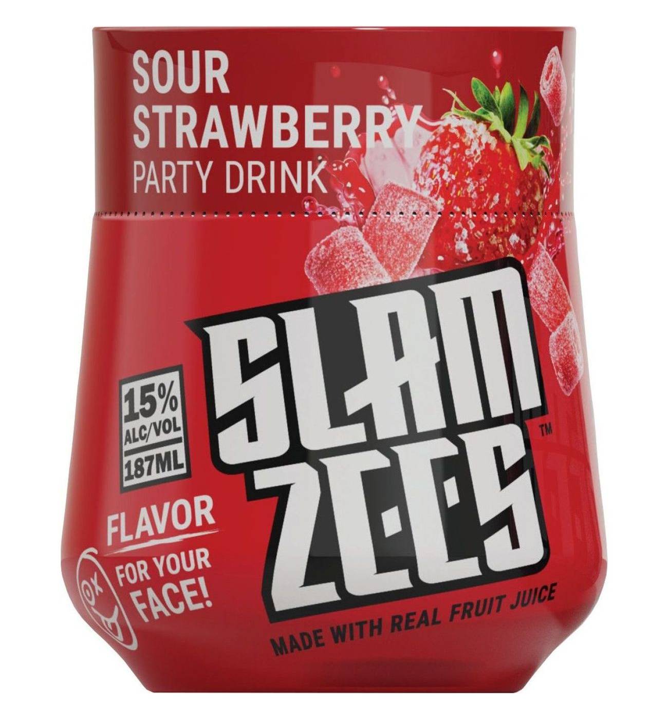 Slamzees Sour Strawberry Party Drink - Shop Malt beverages & coolers at ...
