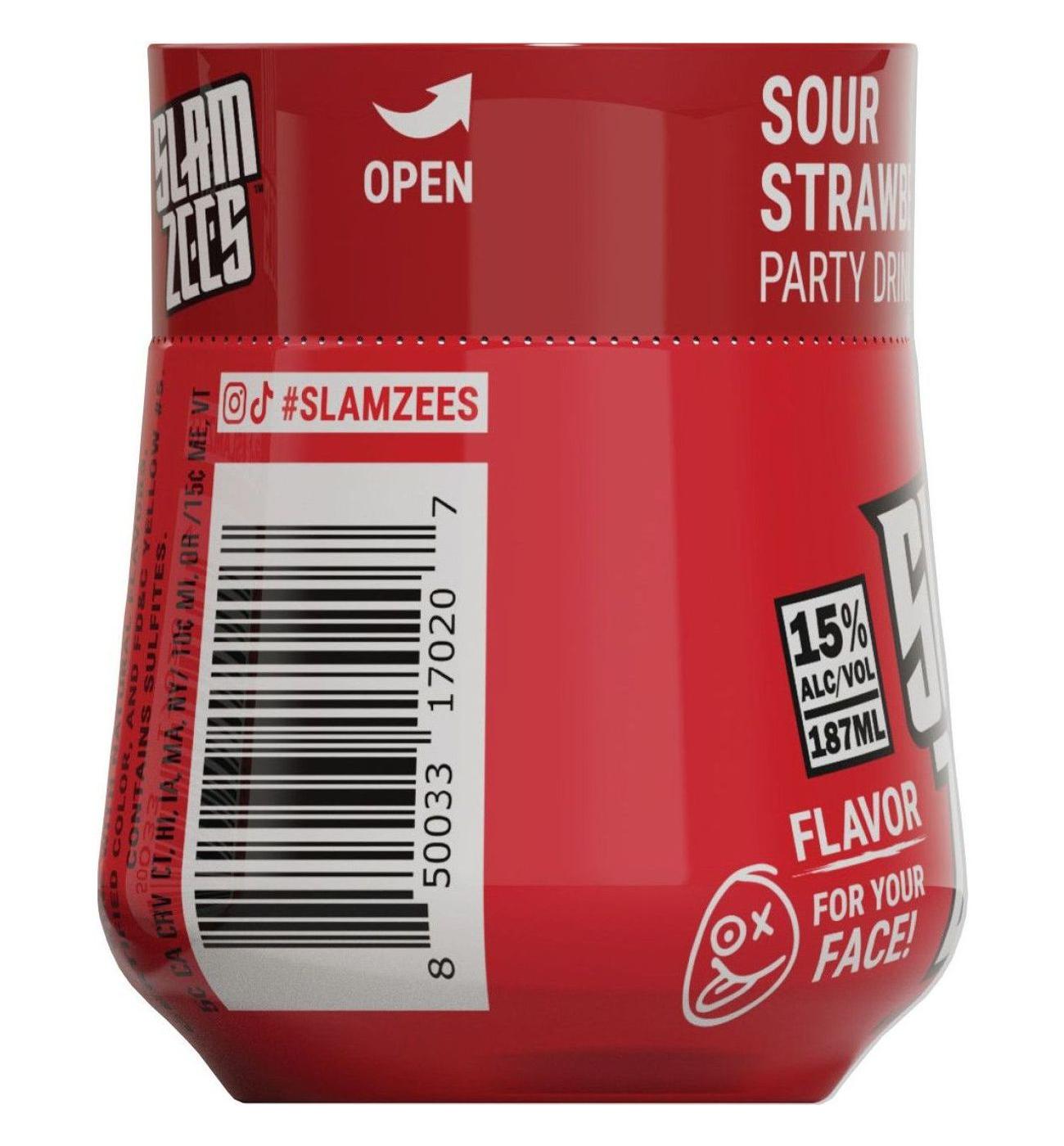 Slamzees Sour Strawberry Party Drink - Shop Malt beverages & coolers at ...