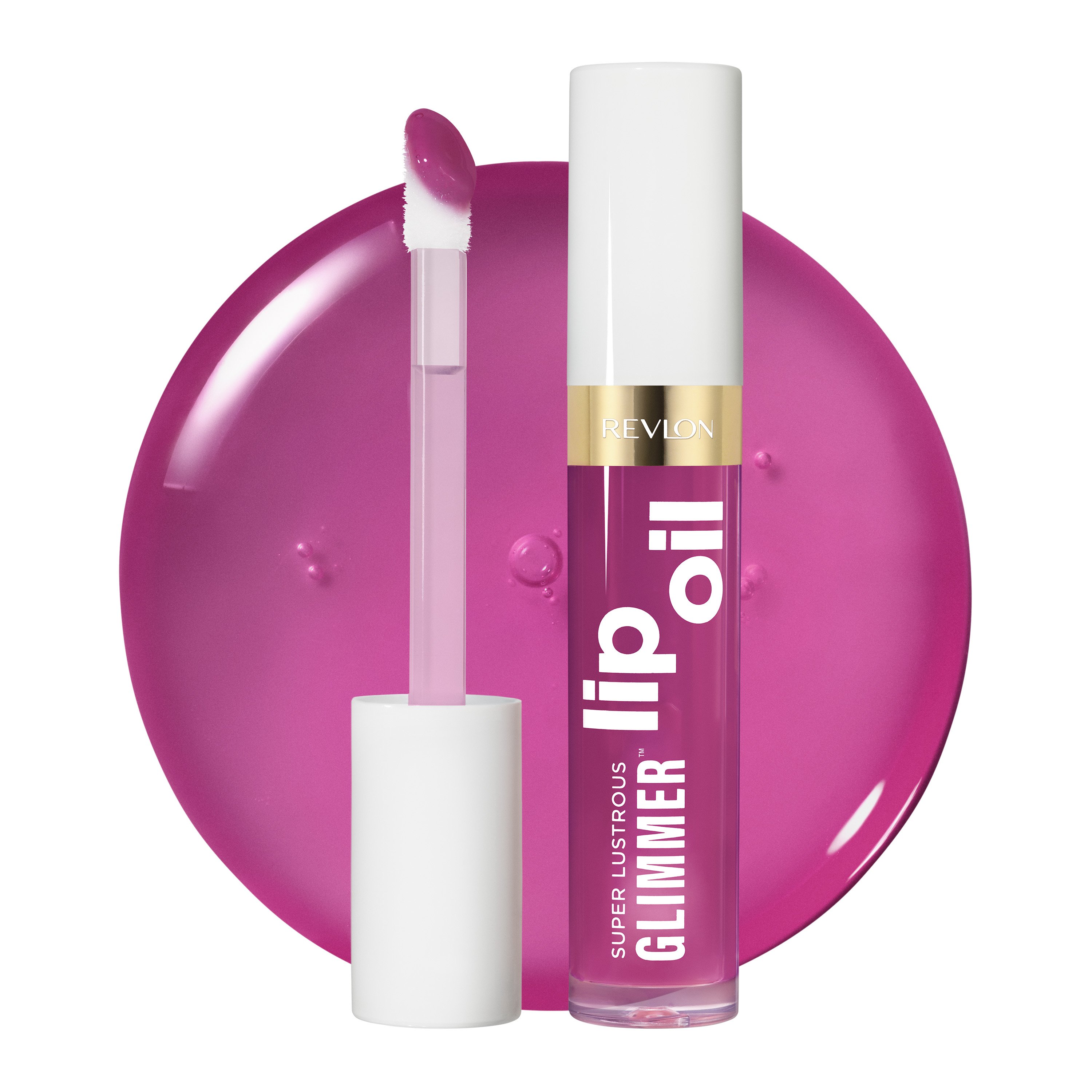 Revlon Super Lustrous Glimmer Lip Oil - Plum Pop - Shop Lip gloss at H-E-B