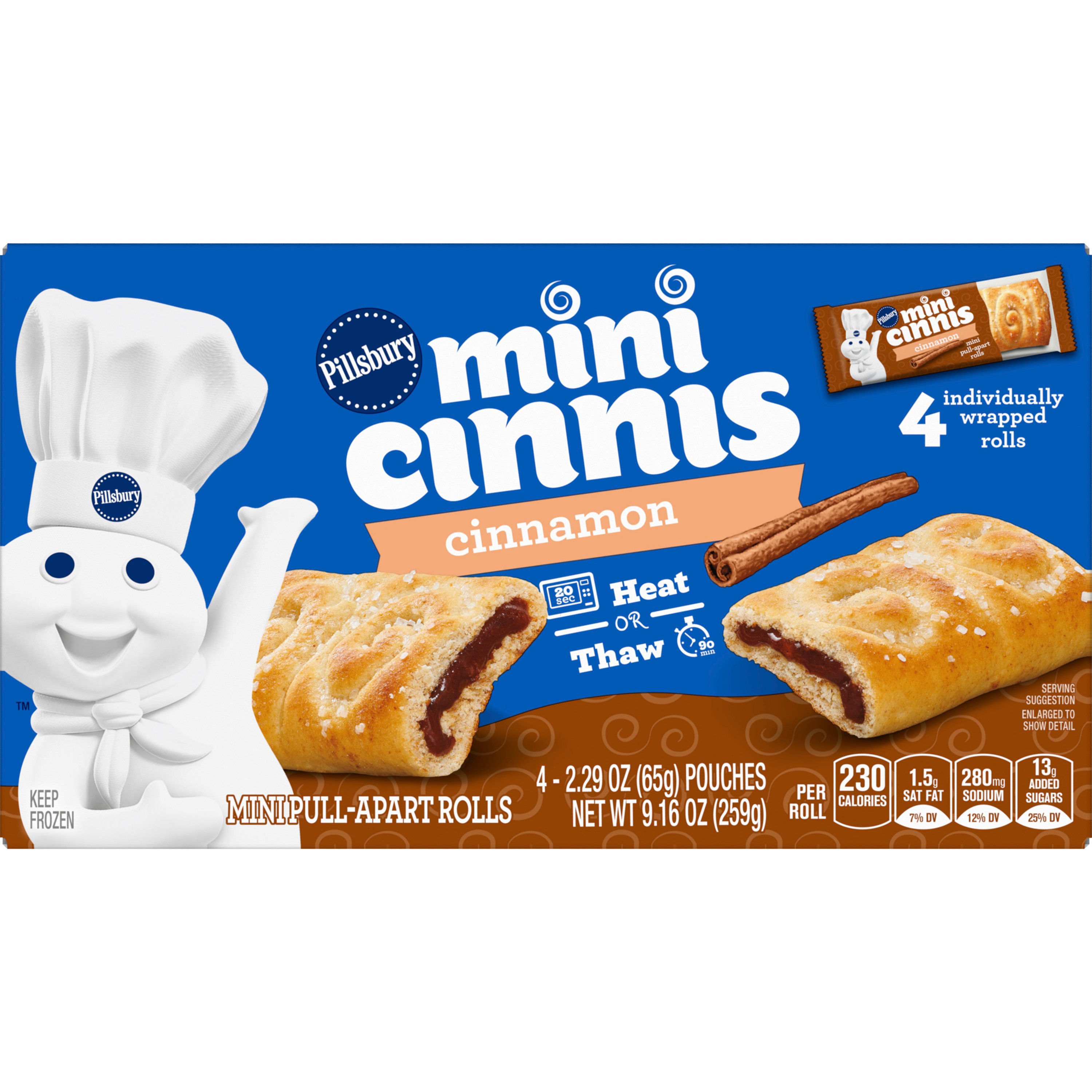 Pillsbury Mini Cinnis Cinnamon Pull-Apart Rolls - Shop Desserts ...