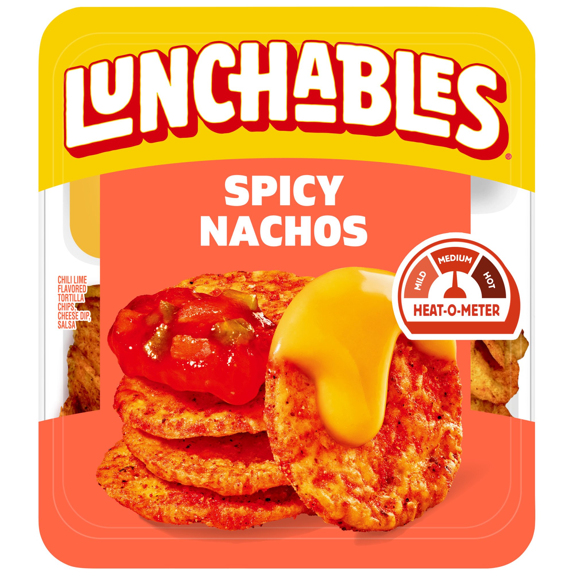 Lunchables Spicy Nachos With Chili Lime Flavored Tortilla Chips, Cheese ...