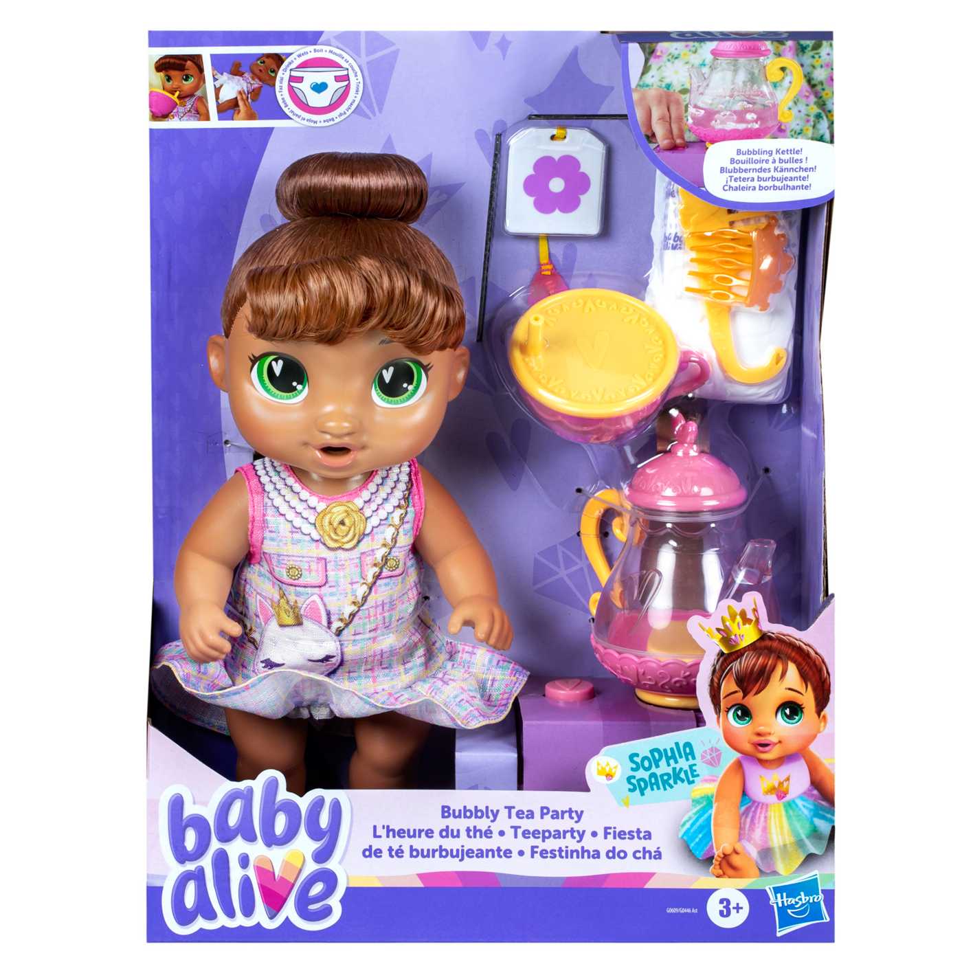 Baby Alive Bubbly Tea Party Sophia Sparkle Doll - Shop Action figures ...