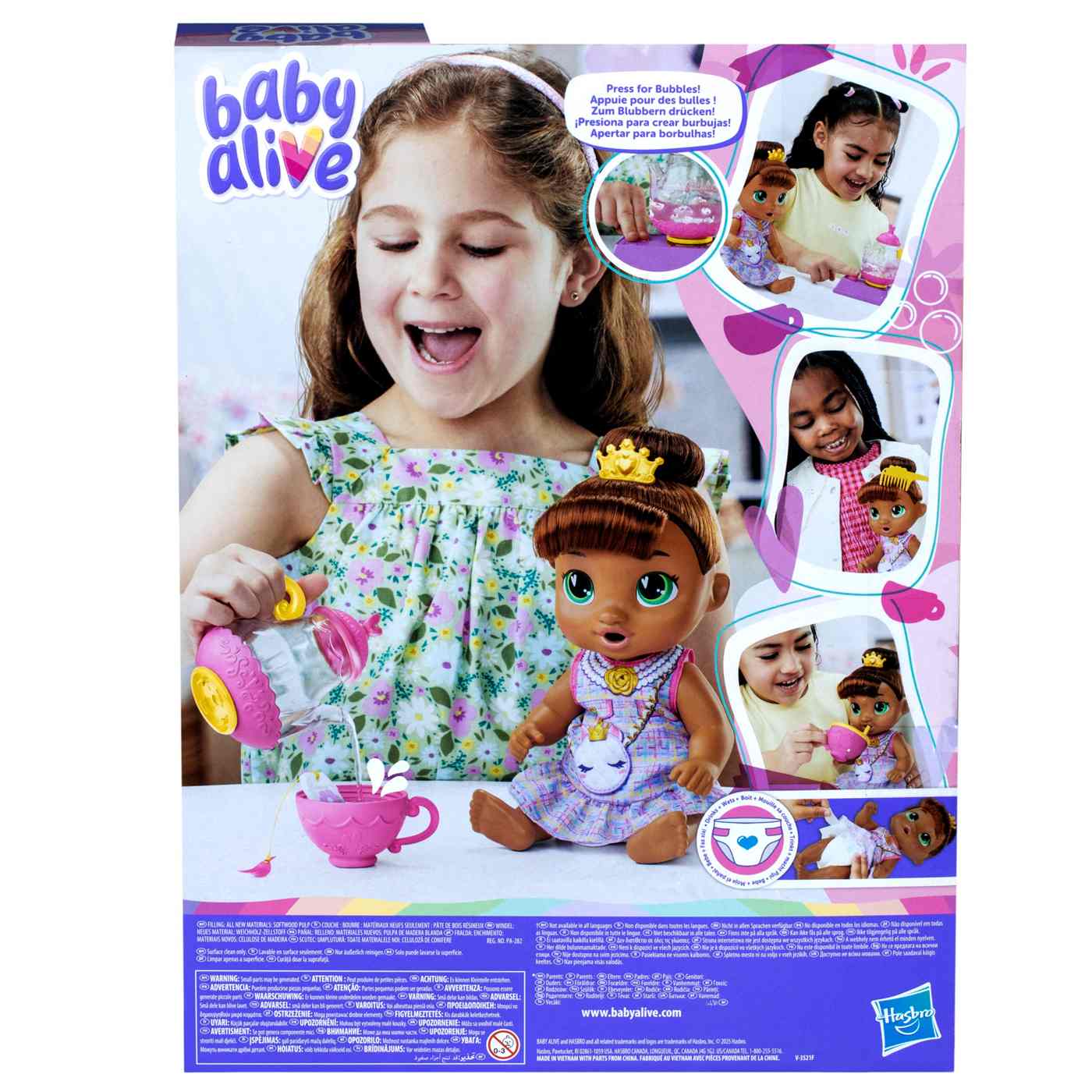 Baby Alive Bubbly Tea Party Sophia Sparkle Doll - Shop Action figures ...