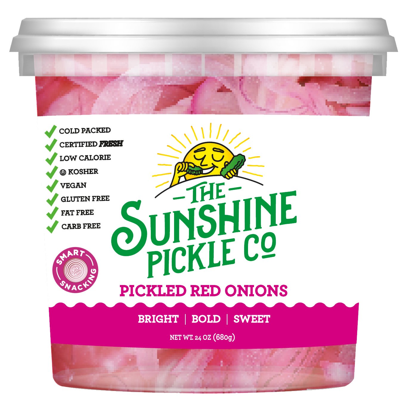 The Sunshine Pickle Co. Pickled Red Onions, 24 oz | Central Market ...