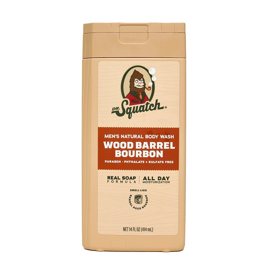 Dr. Squatch Men's Natural Body Wash - Wood Barrel Bourbon - Shop Body wash at H-E-B