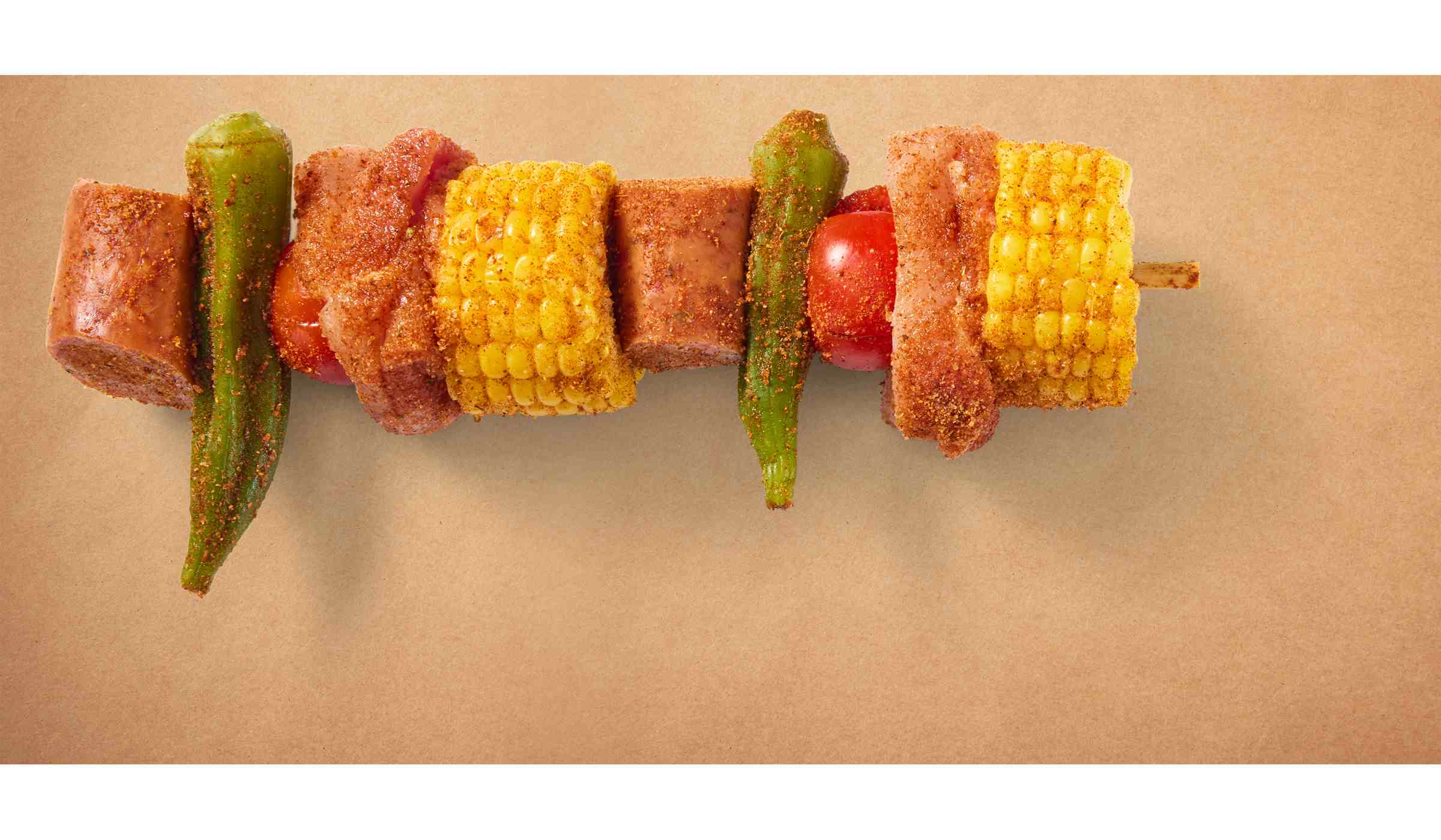 H-E-B Meat Market Seasoned Chicken Thigh & Sausage Kabob – Cajun-Style ...