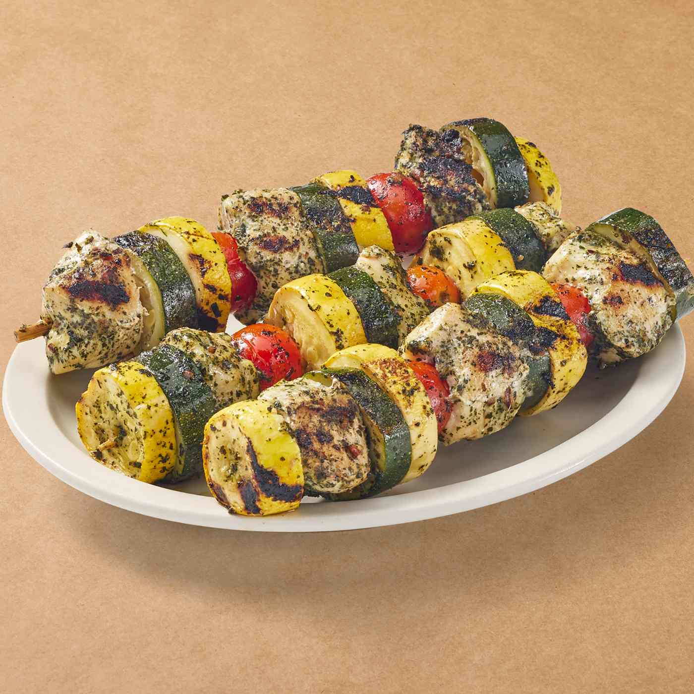 H-E-B Meat Market Marinated Chicken Breast Kabob – Basil Pesto - Shop ...