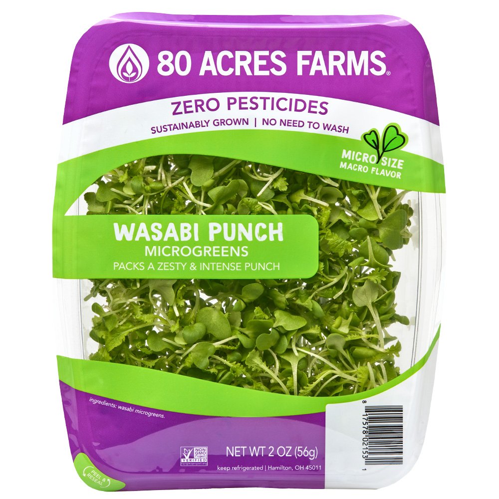 80 Acres Farms Wasabi Punch Microgreens - Shop Lettuce & leafy greens ...