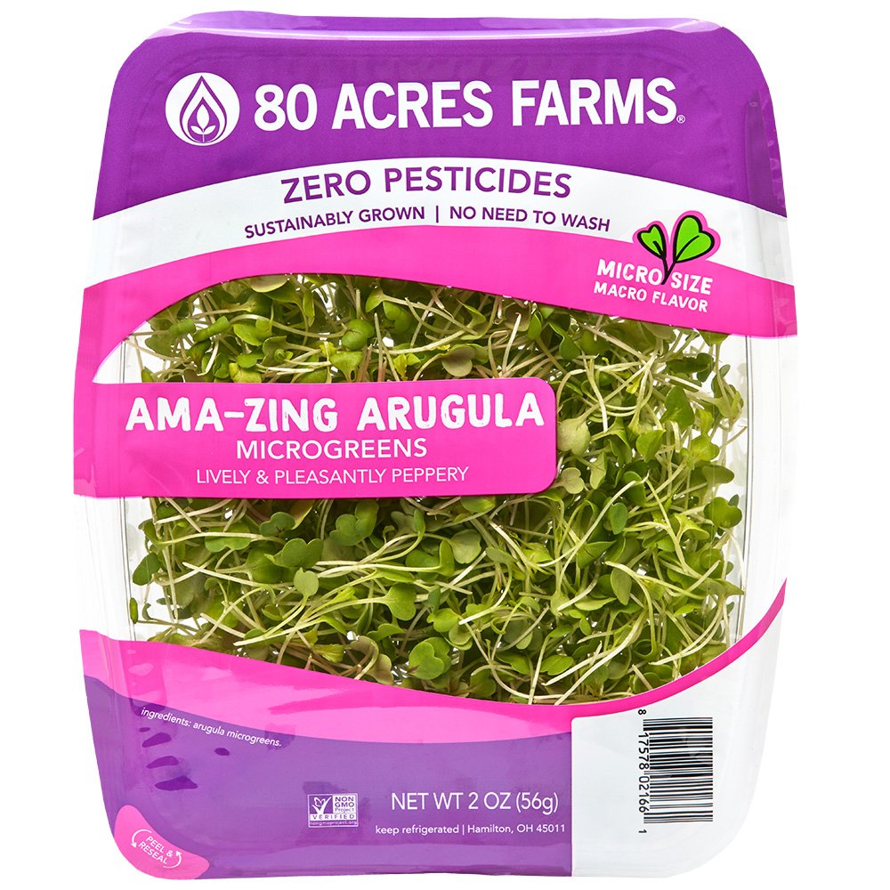 80 Acres Farms Amazing Arugula Microgreens - Shop Lettuce & leafy ...