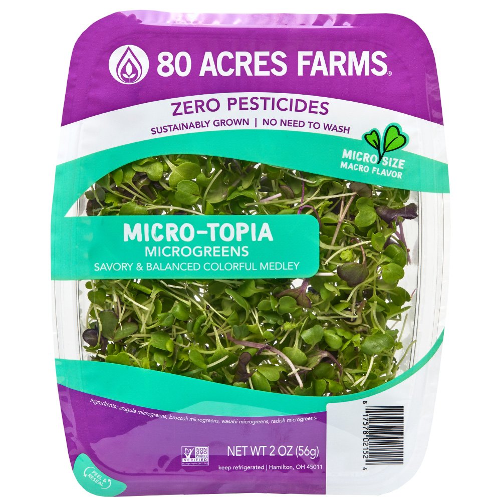 80 Acres Farms Micro-Topia Microgreens - Shop Lettuce & leafy greens at ...