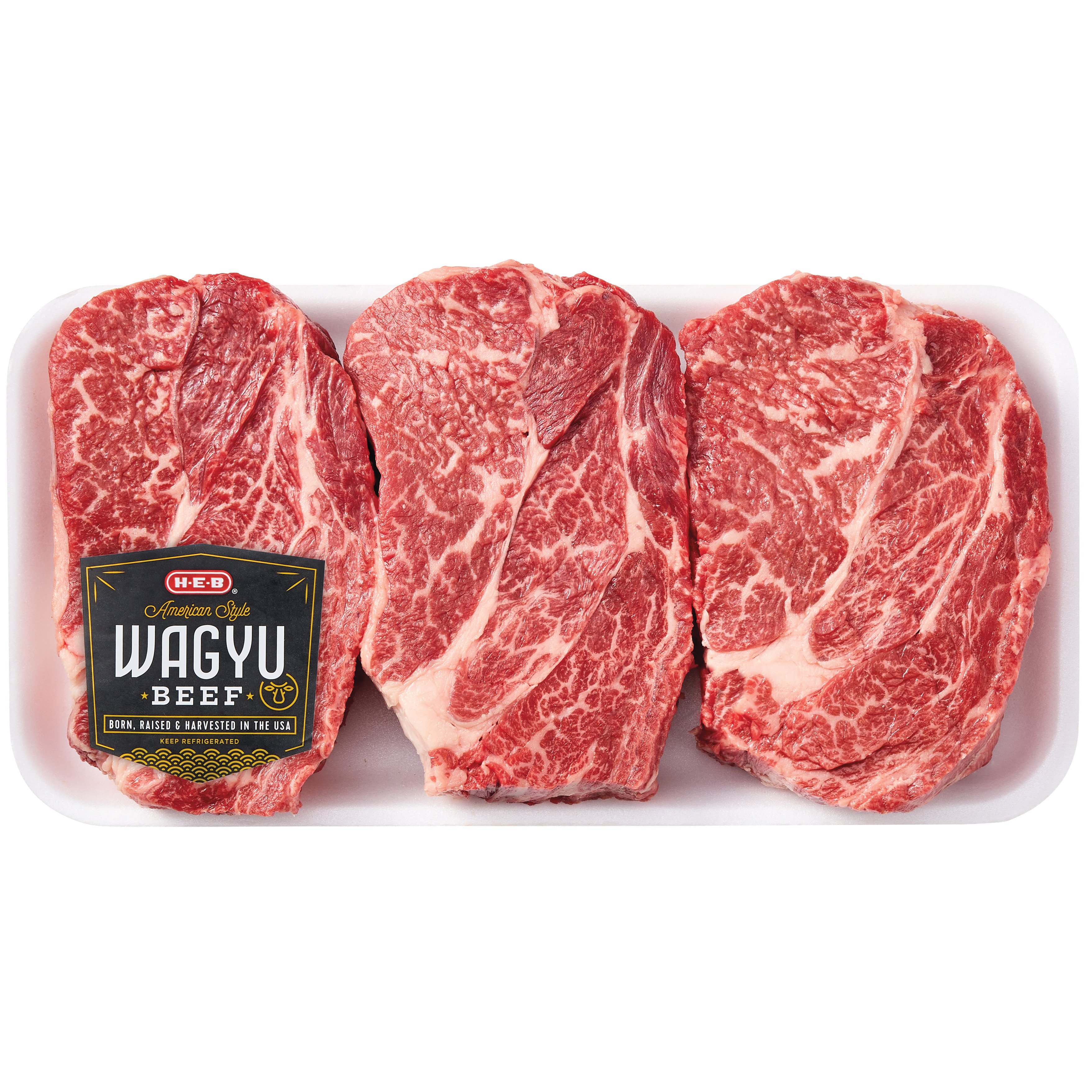 H-E-B American Style Wagyu Beef Chuck Eye Steak - Thick Cut - Shop Beef ...