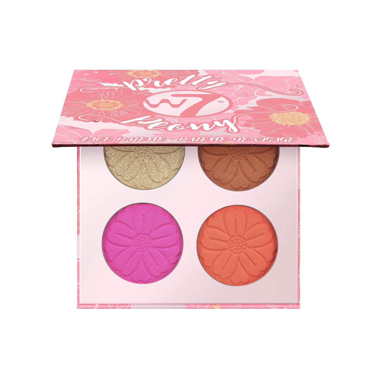 W7 Face Palette - Pretty Peony - Shop Blush at H-E-B