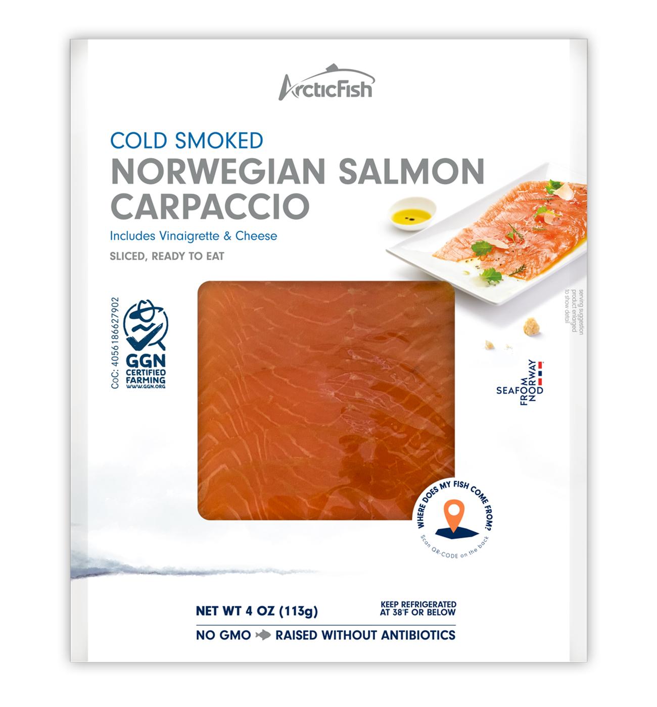 Arctic Fish Cold Smoked Norwegian Salmon Carpaccio - Shop Fish at H-E-B