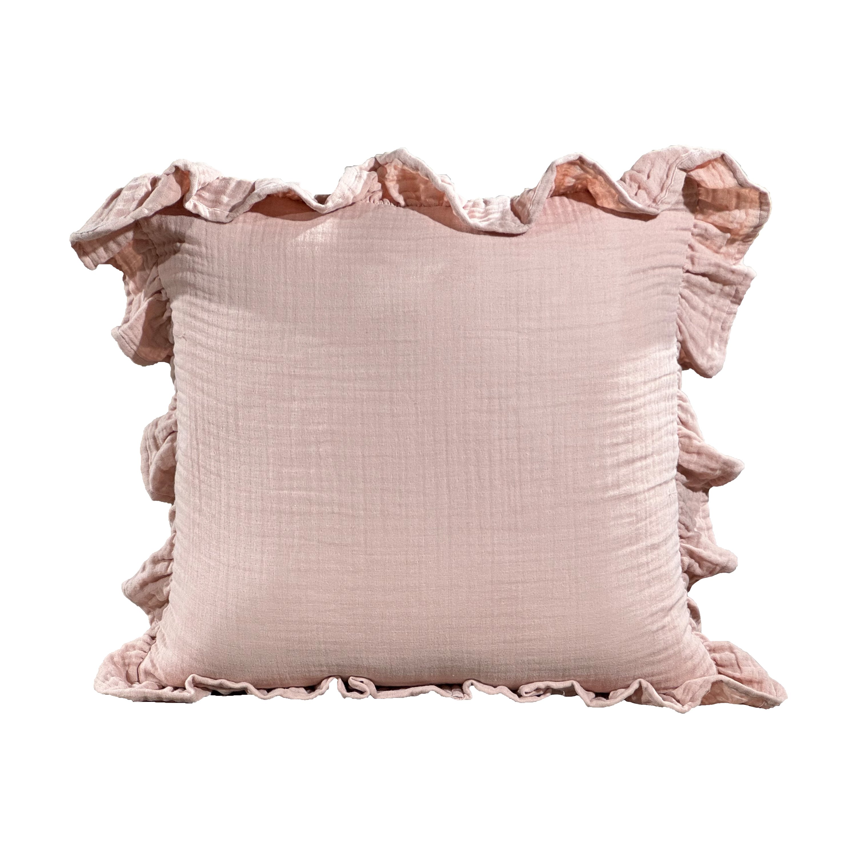 Haven + Key Decorative Throw Pillow - Pink Ruffle - Shop Pillows at H-E-B