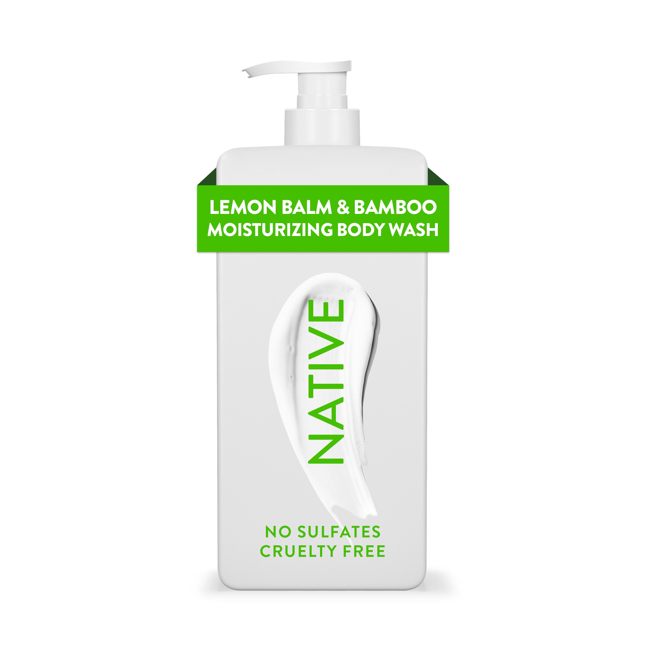 Native Body Wash - Lemon Balm & Bamboo, Sulfate Free - Shop Body wash ...