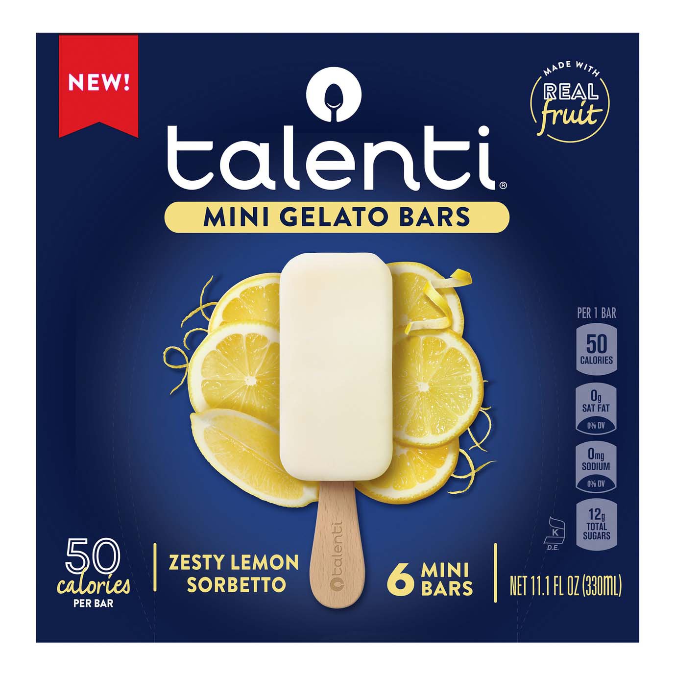 Talenti Mini Gelato Bars - Zesty Lemon - Shop Bars & pops at H-E-B